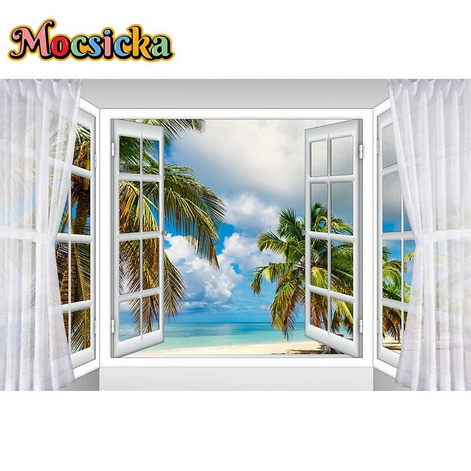 Tropical Palm Trees Summer Beach Backdrop Photography Hawaii Aloha ...