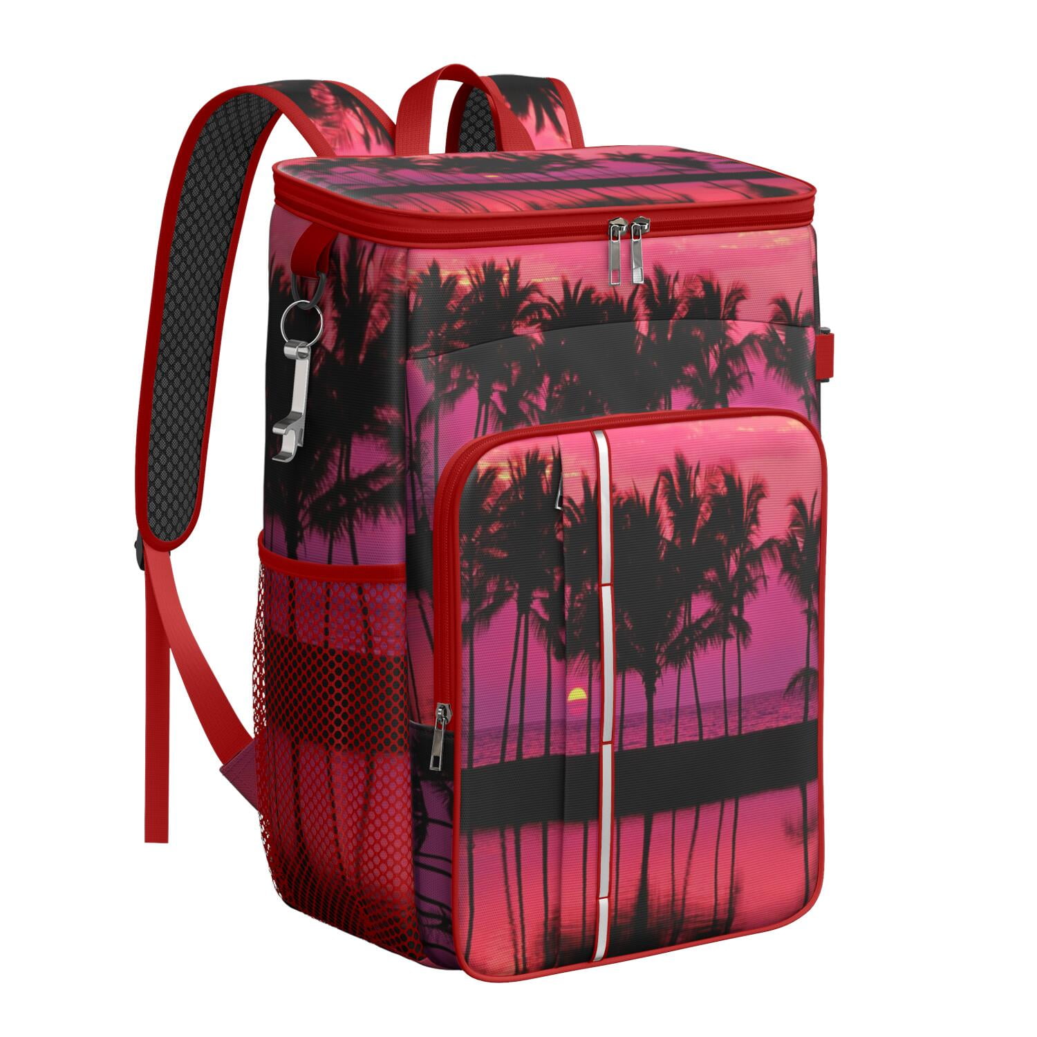 Tropical Paradise Backpack Cooler, Waterproof Leakproof Insulated Lunch ...