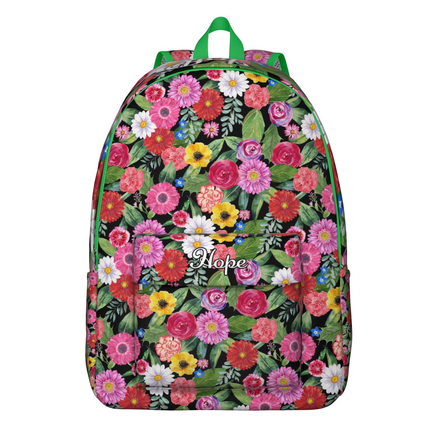 Tropical Paradise Backpack - Waterproof Floral School Bag with Vibrant ...