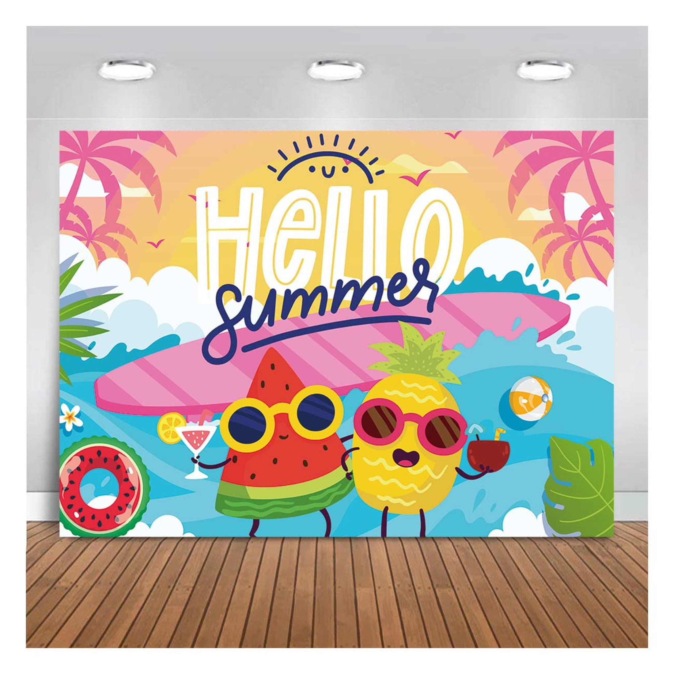 Tropical Paradise Photo Backdrop for Summer Celebrations - Hawaii Theme ...