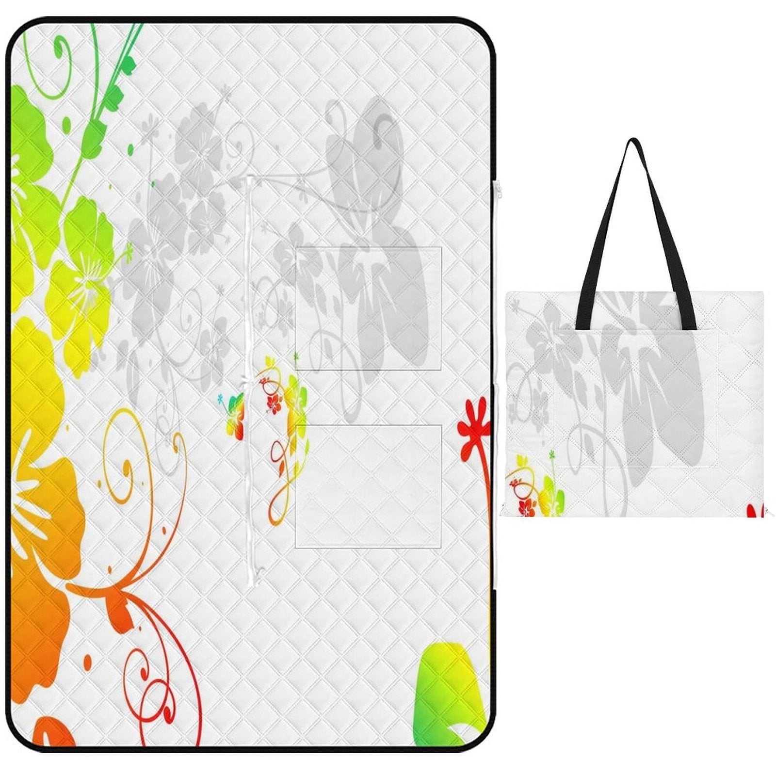 Tropical, Patterned, Exotic Waterproof Beach Mat Folding Mattress ...