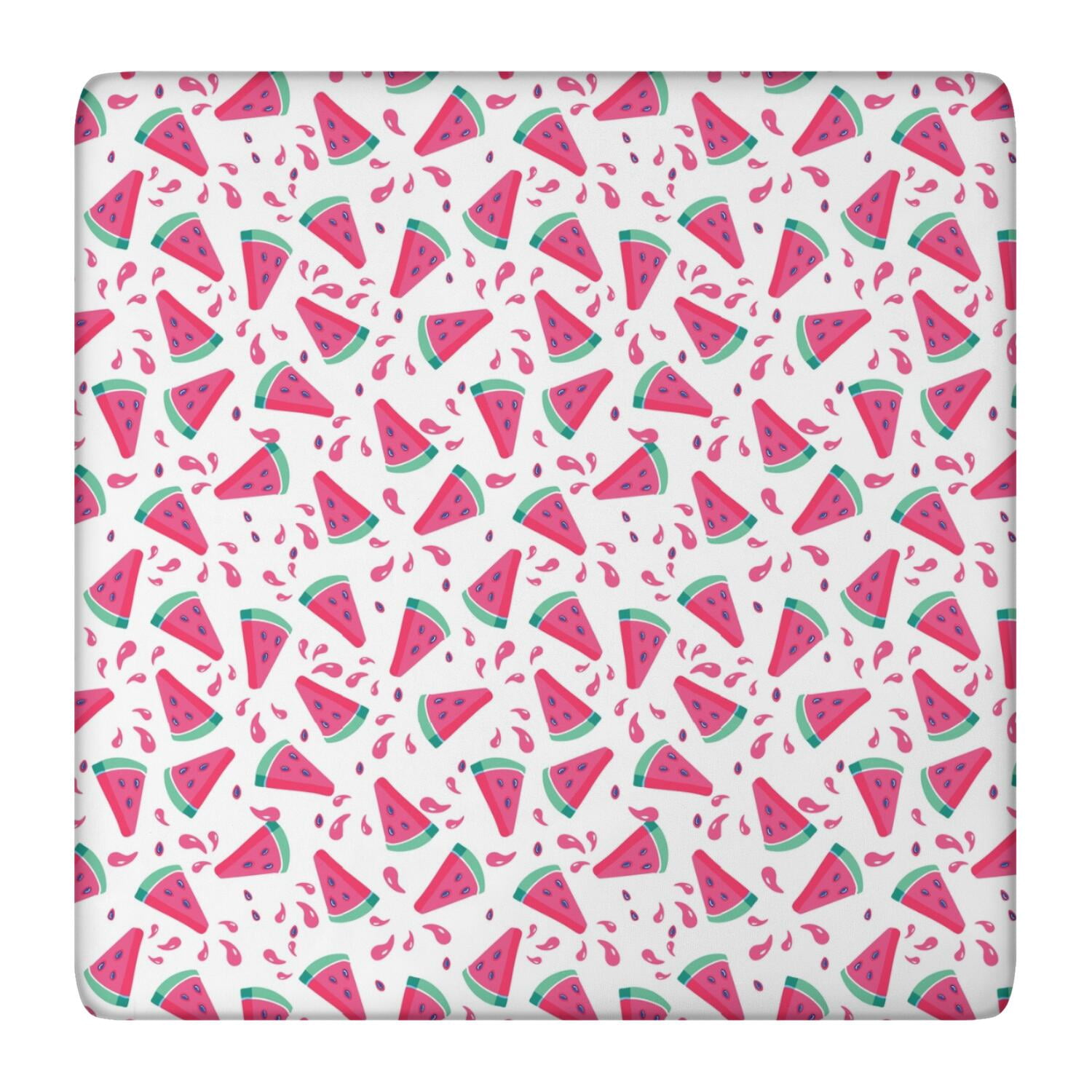 Tropical Peach Pattern Tablecloth Pink Juicy Fruit Print Cute Cartoon ...