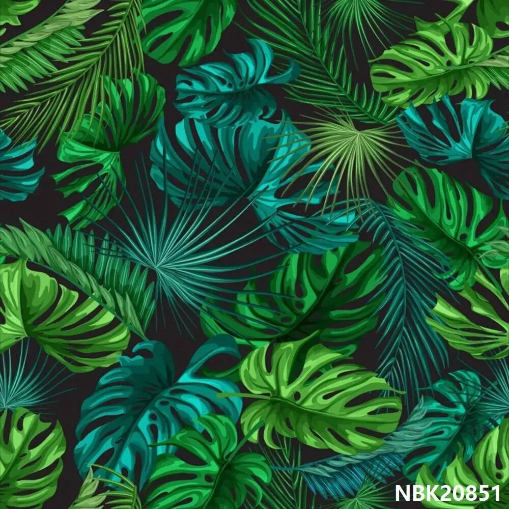 Tropical Photophone Jungle Party Photography Backdrops Forest Green ...