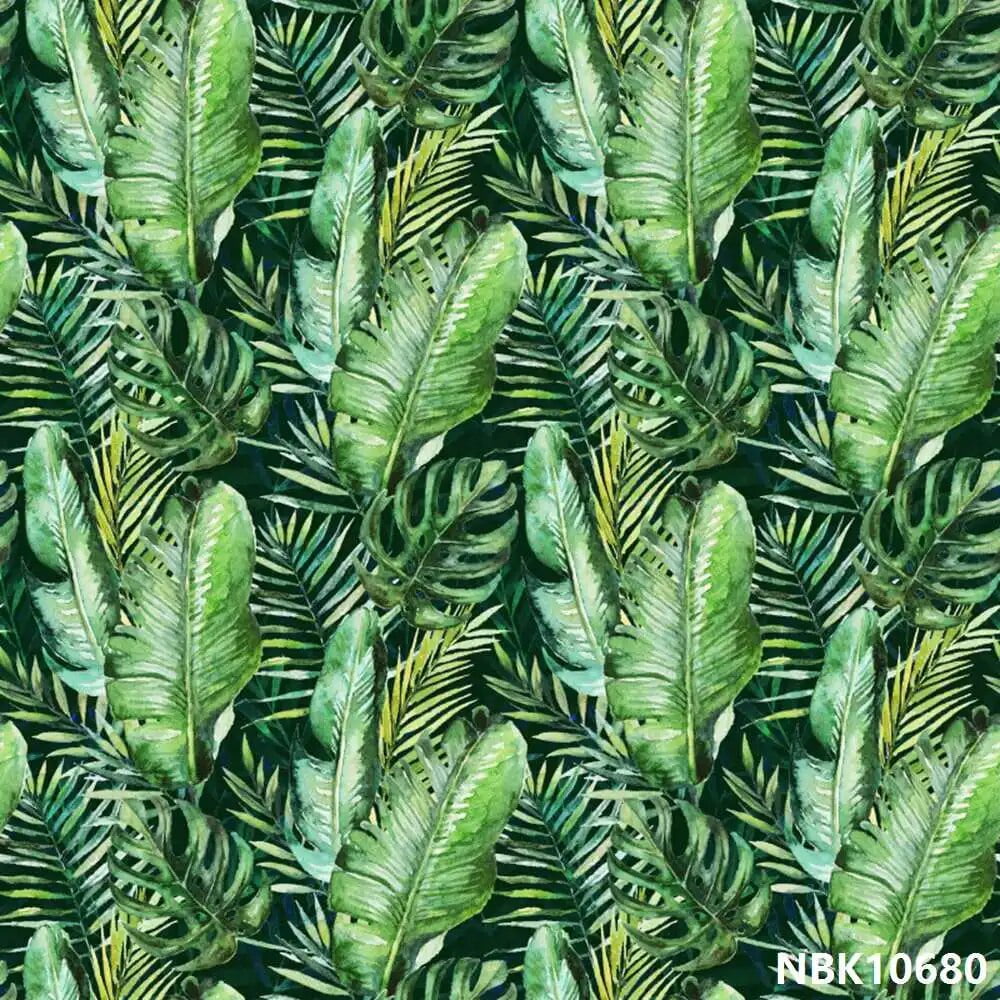 Tropical Photophone Jungle Party Photography Backdrops Forest Green ...