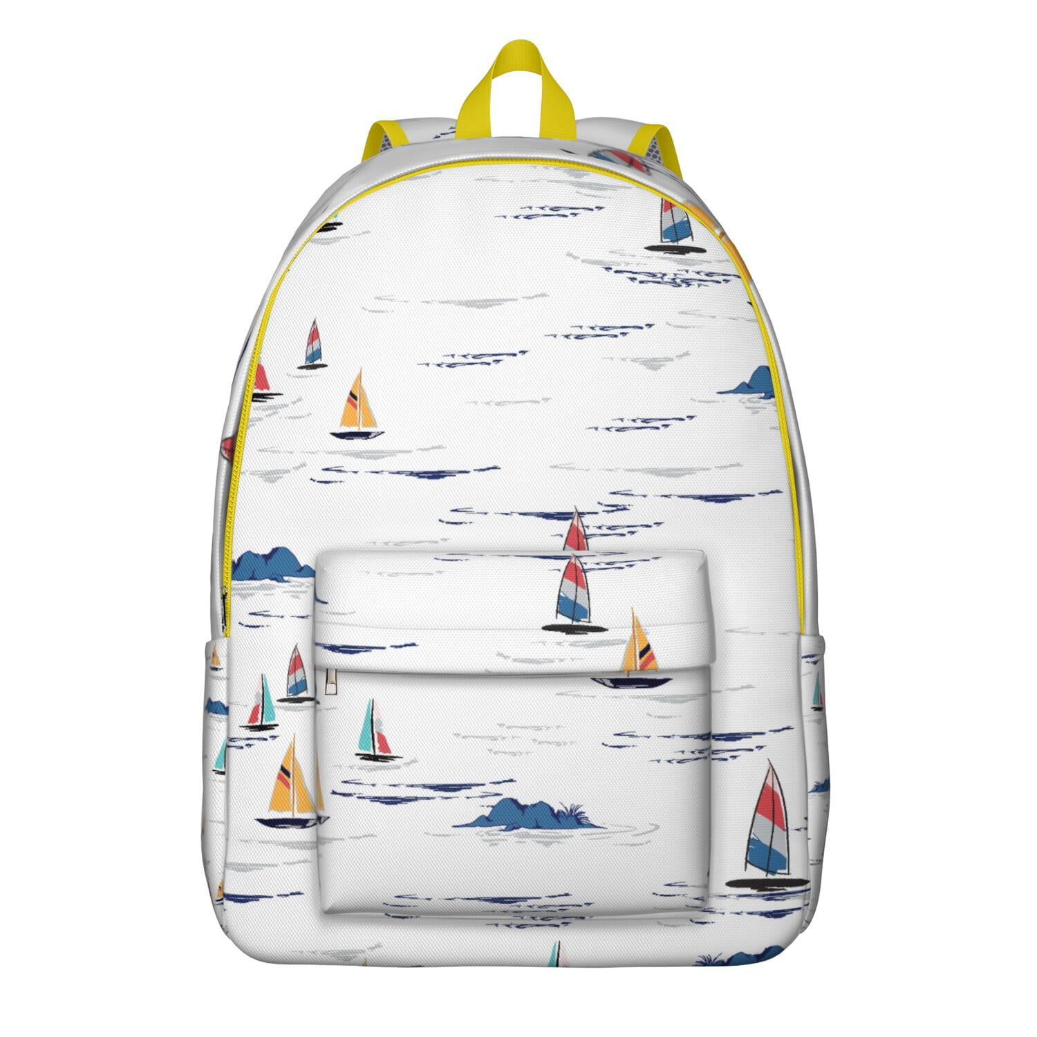 Tropical Plant Backpack, Hawaiian Aloha School Bag with Colorful Exotic ...