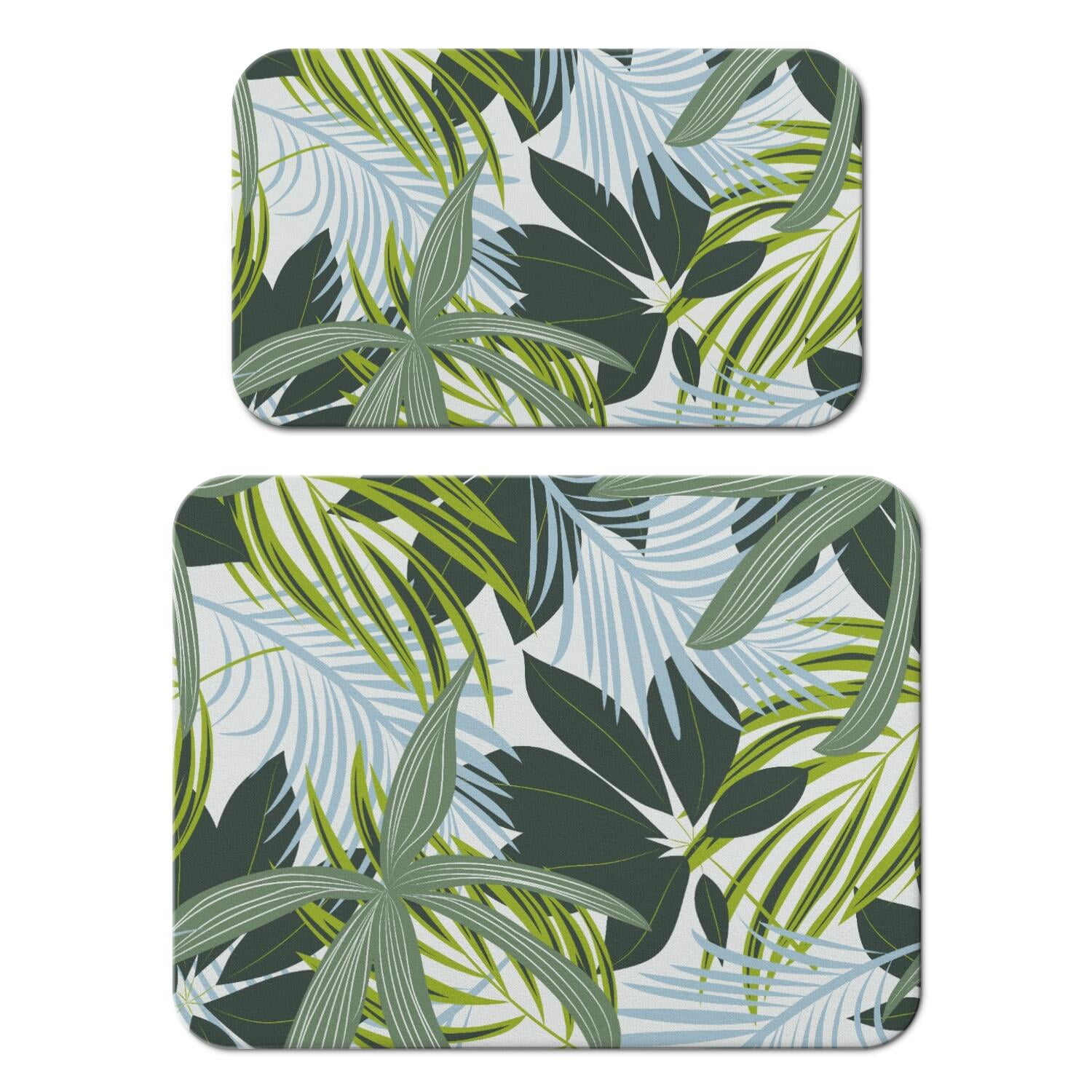 Tropical Plant Coffee Mat, Vibrant Absorbent Dish Drying Pad for ...