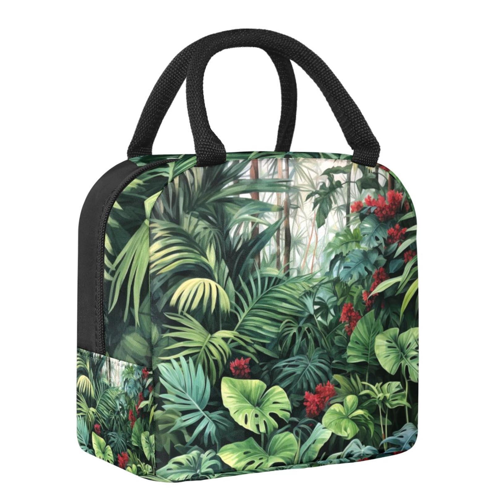 Tropical Plant Lightweight Large Capacity Tote Lunch Bag for Men and ...