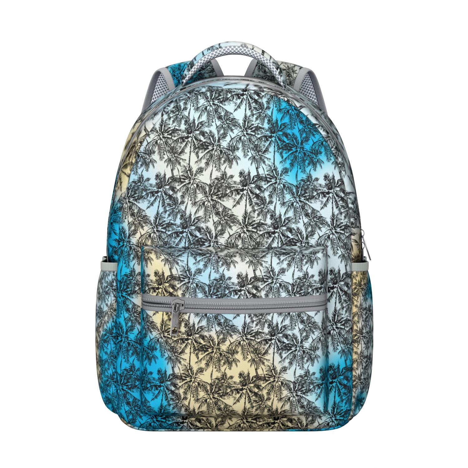 Tropical Plant School Backpack Hawaiian Jungle Leaf, Colorful Exotic ...