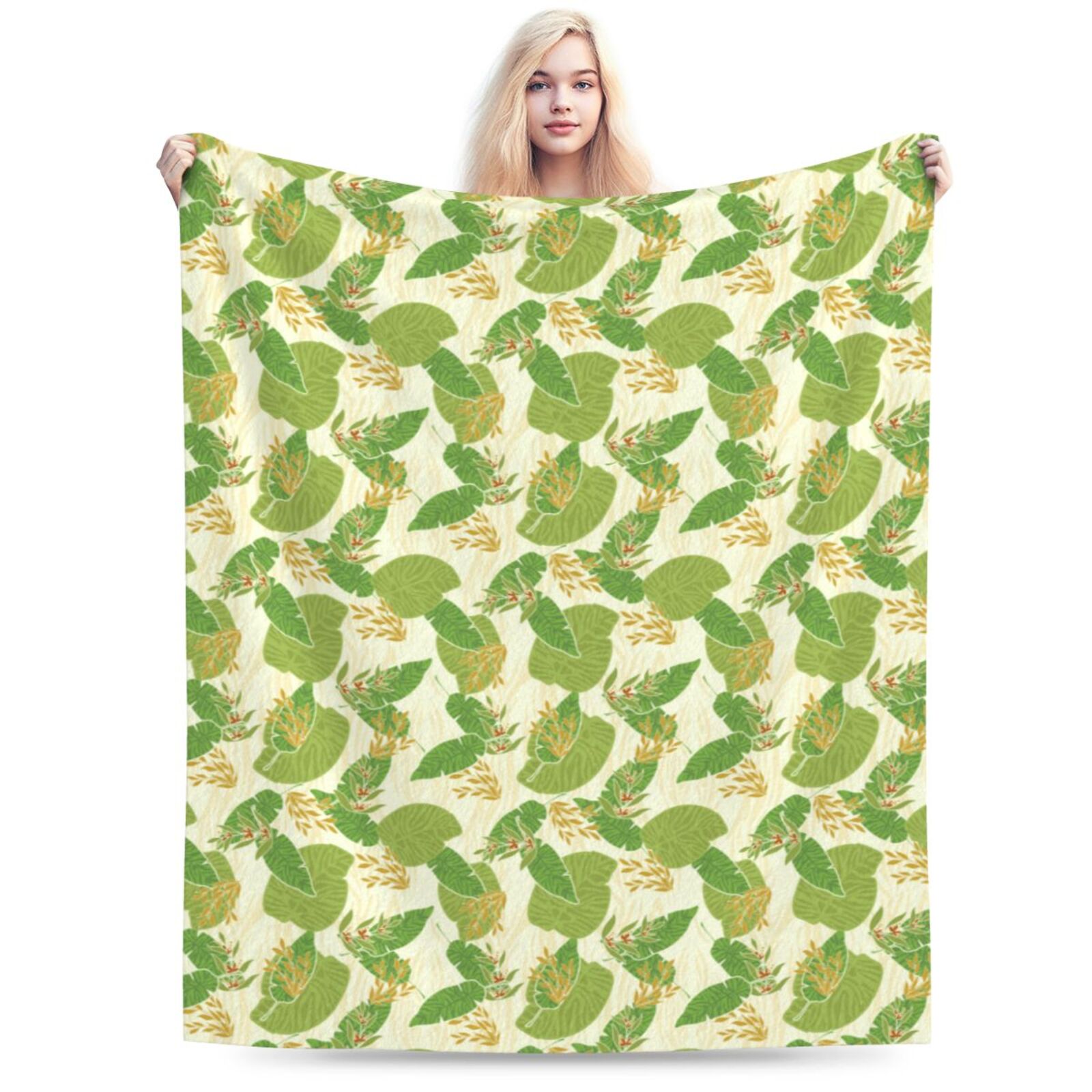 Tropical Plant Throw Blanket, Gifts For Men Women, Soft Warm Cozy ...