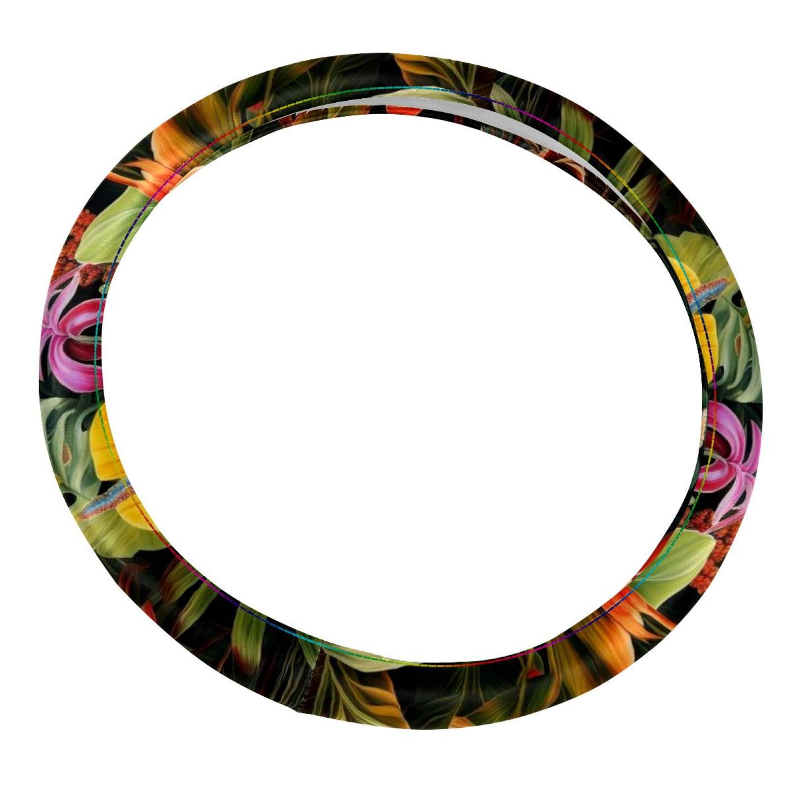 Tropical Plants 14.5 Inch Car Wheel Cover, Steering Wheel Covers, Car ...