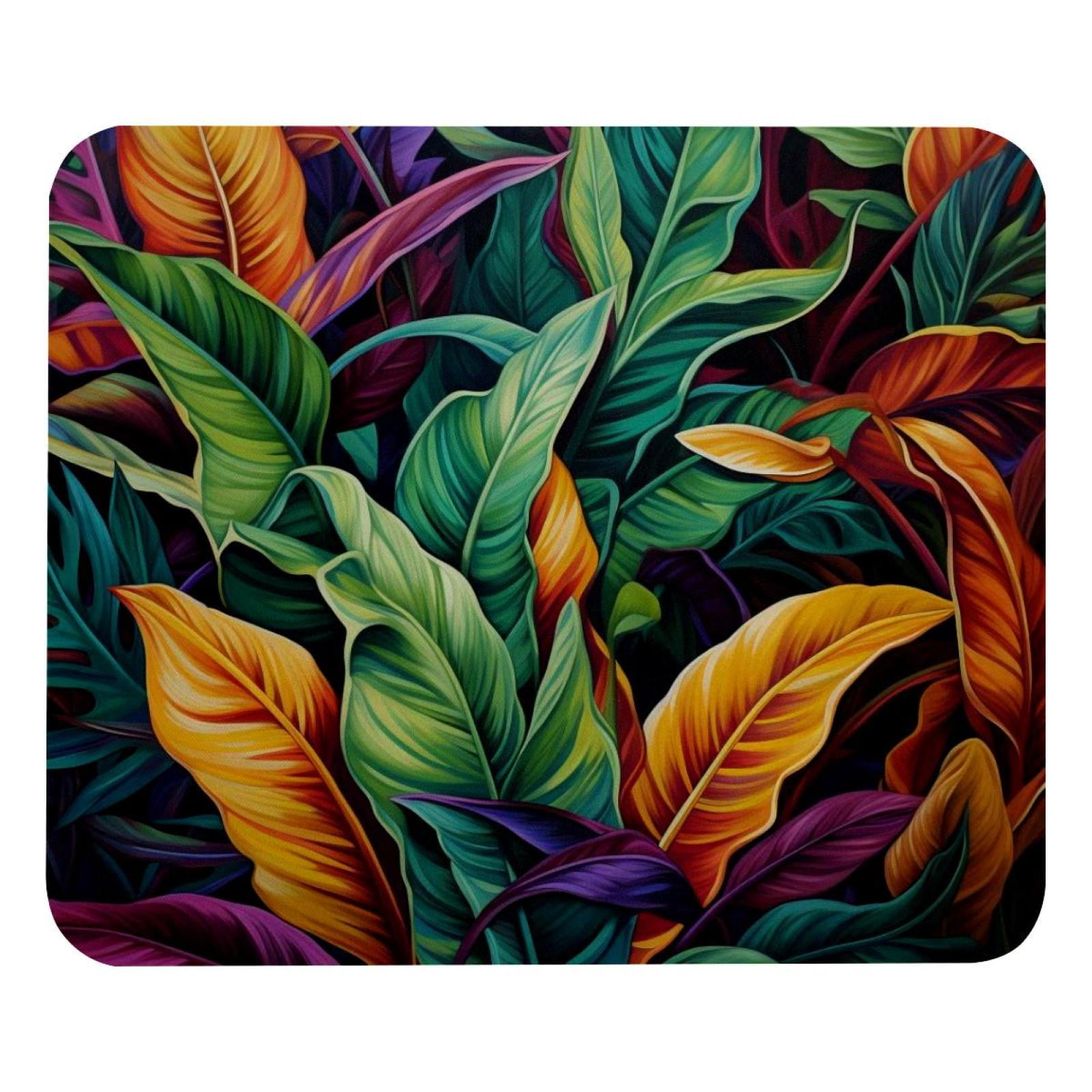 Tropical Plants 8.3x9.8 Inch Square Gaming Mouse Pad with Non-Slip ...