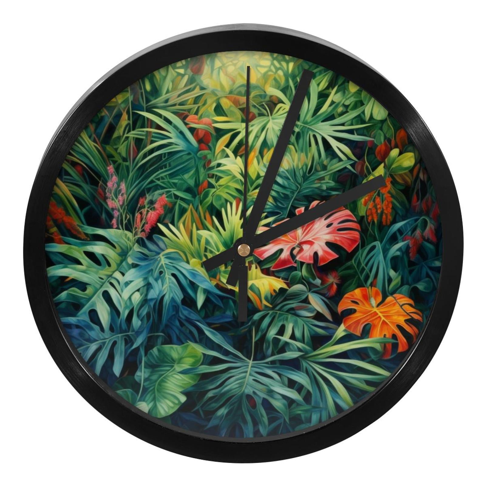 Tropical Plants Elegant Mother's Day Gift Wall Clock for Grandma ...