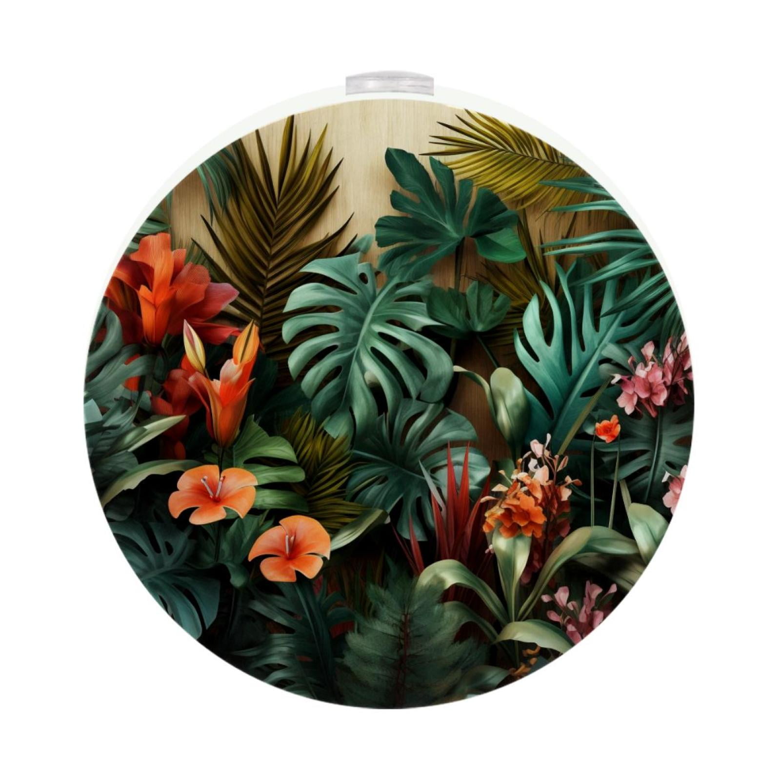 Tropical Plants LED Night Light - Set of 2, Induction Light Control ...