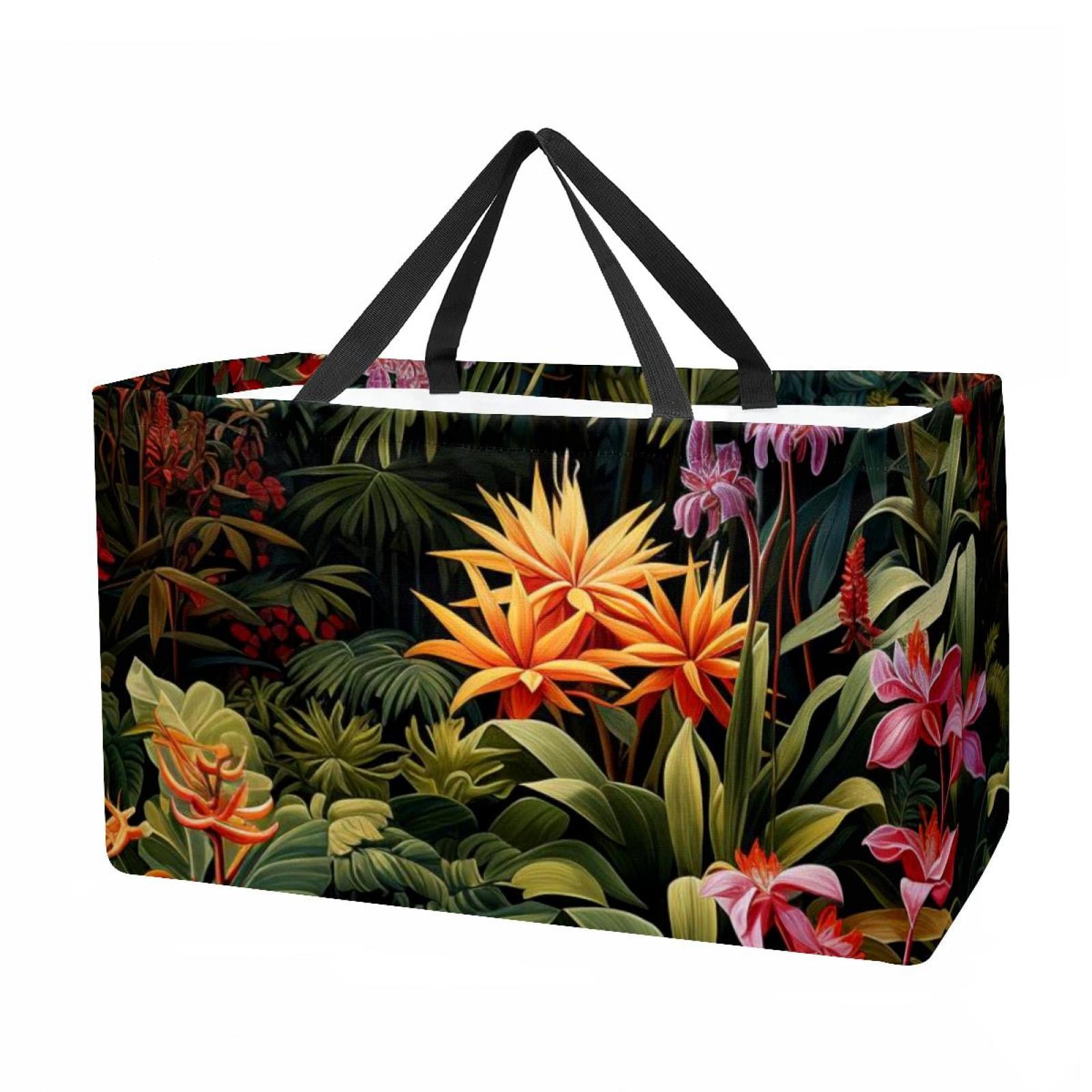 Tropical Plants Large Foldable Cube Organizer with Oxford Cloth ...