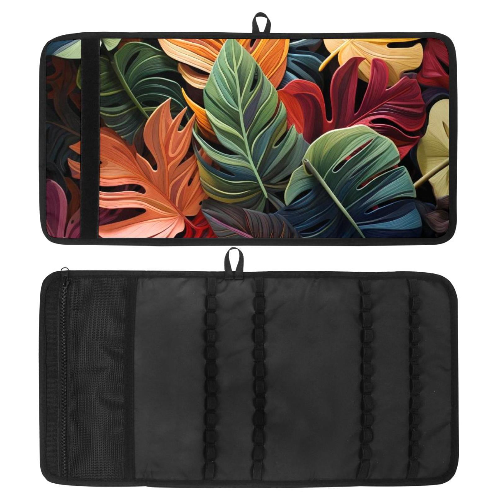 Tropical Plants Polyester Oxford Cloth Pencil Case, Large Size 26x50.5 ...