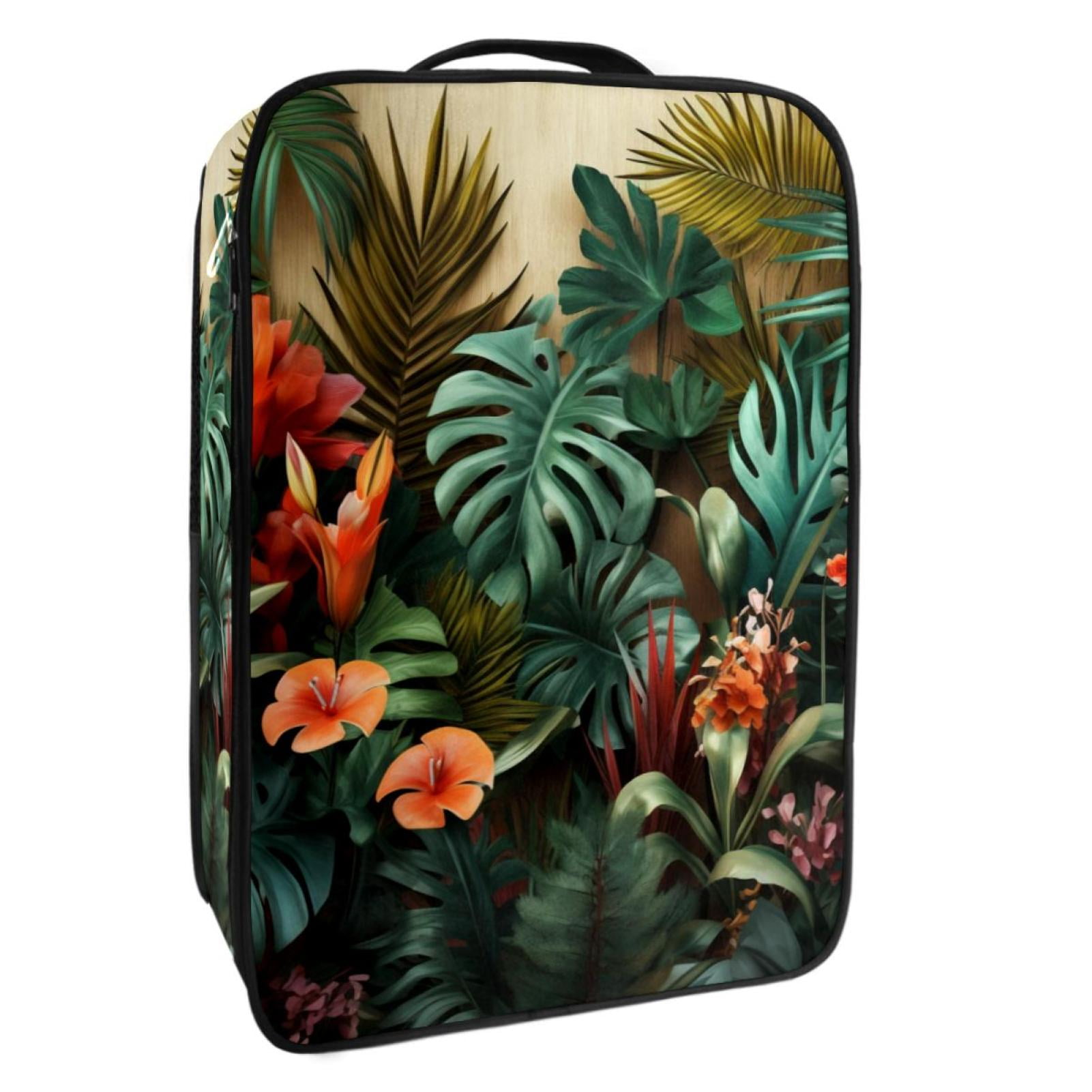 Tropical Plants Polyester Shoe Box Organizer Storage Container, 23x31cm ...