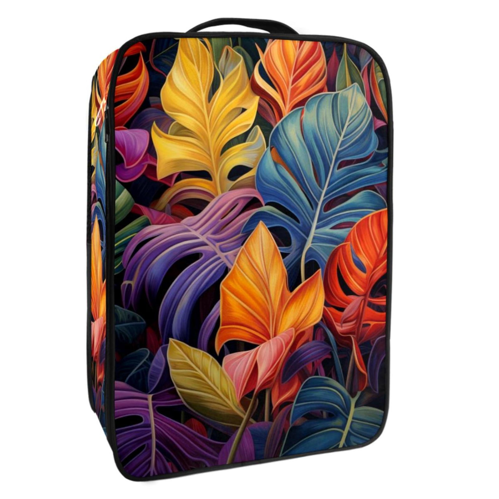 Tropical Plants Polyester Shoe Box Storage Organizer 23x31cm/9x12in ...