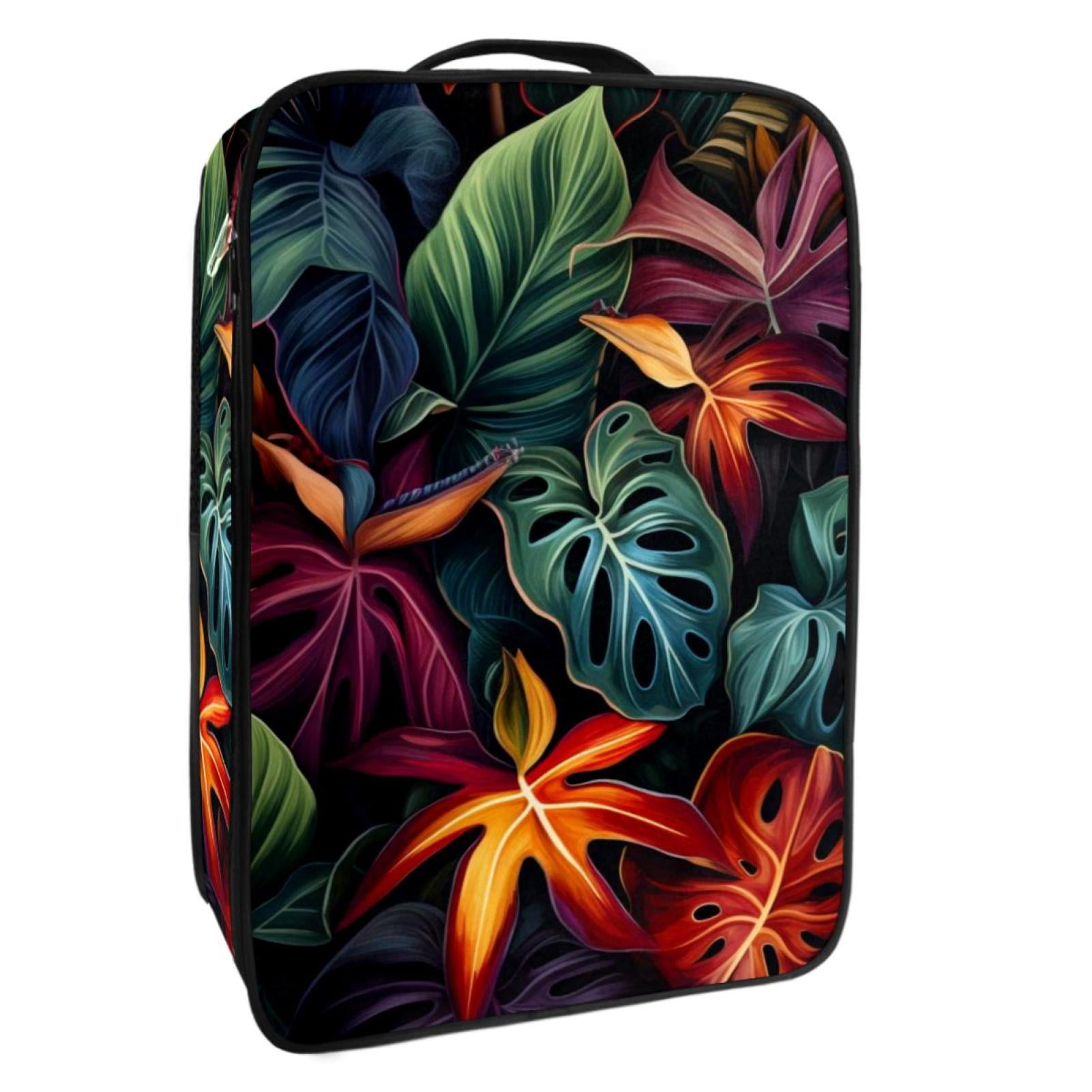 Tropical Plants Polyester Shoe Storage Box Organizer - 23x31cm/9x12in ...
