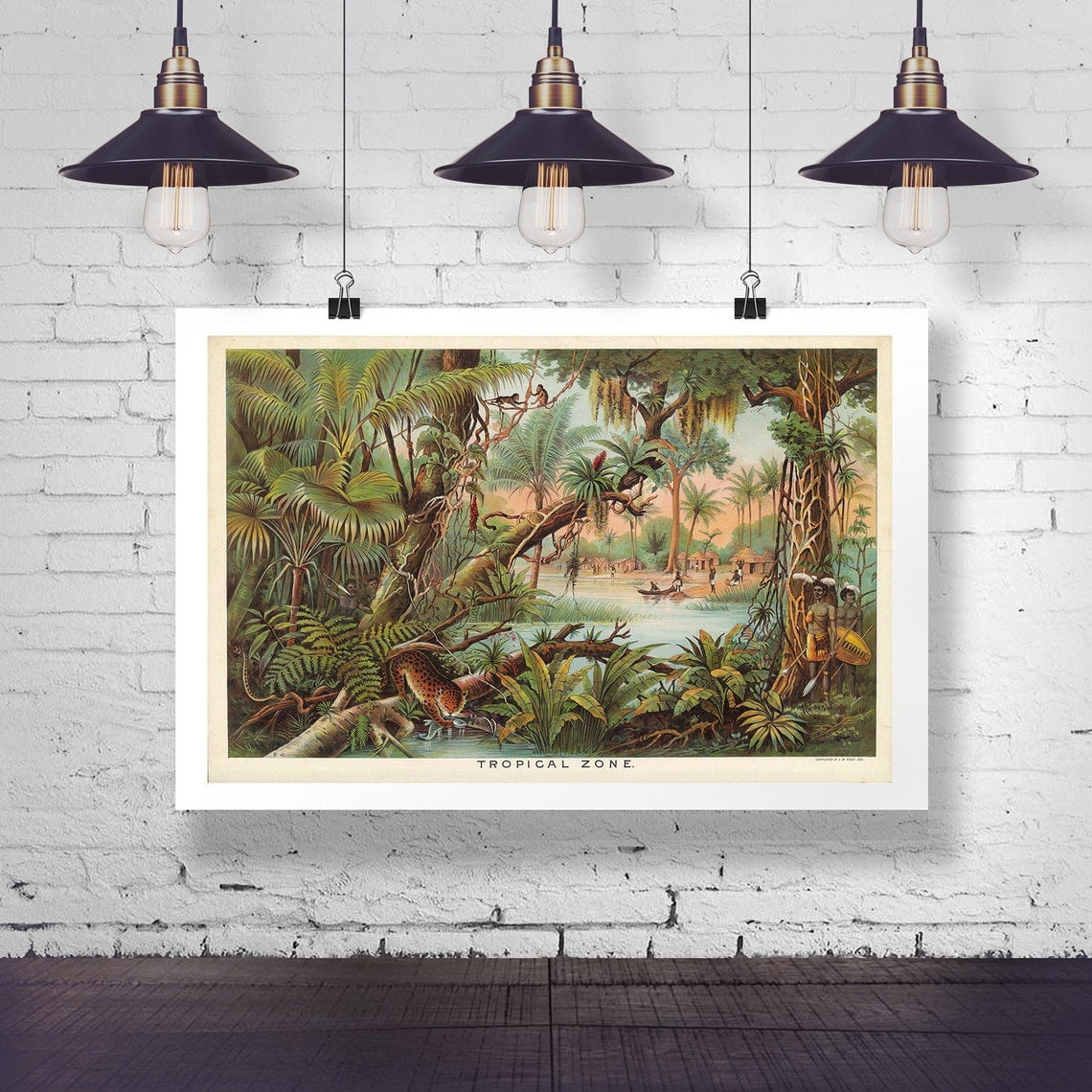 Tropical Plants Wall Art Greenery Climate Poster From 1890'S Lush ...