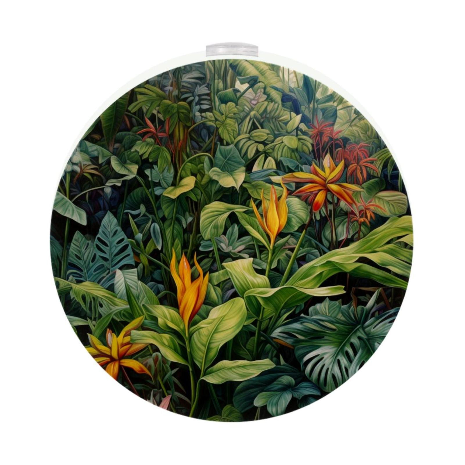 Tropical Plants Wall Light Night Lights - Small LED Light for Room, 2 ...