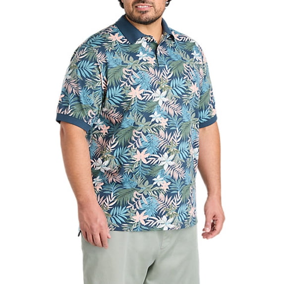 Tropical Print Polo Shirt Big Dipper 3XL - Walmart.com