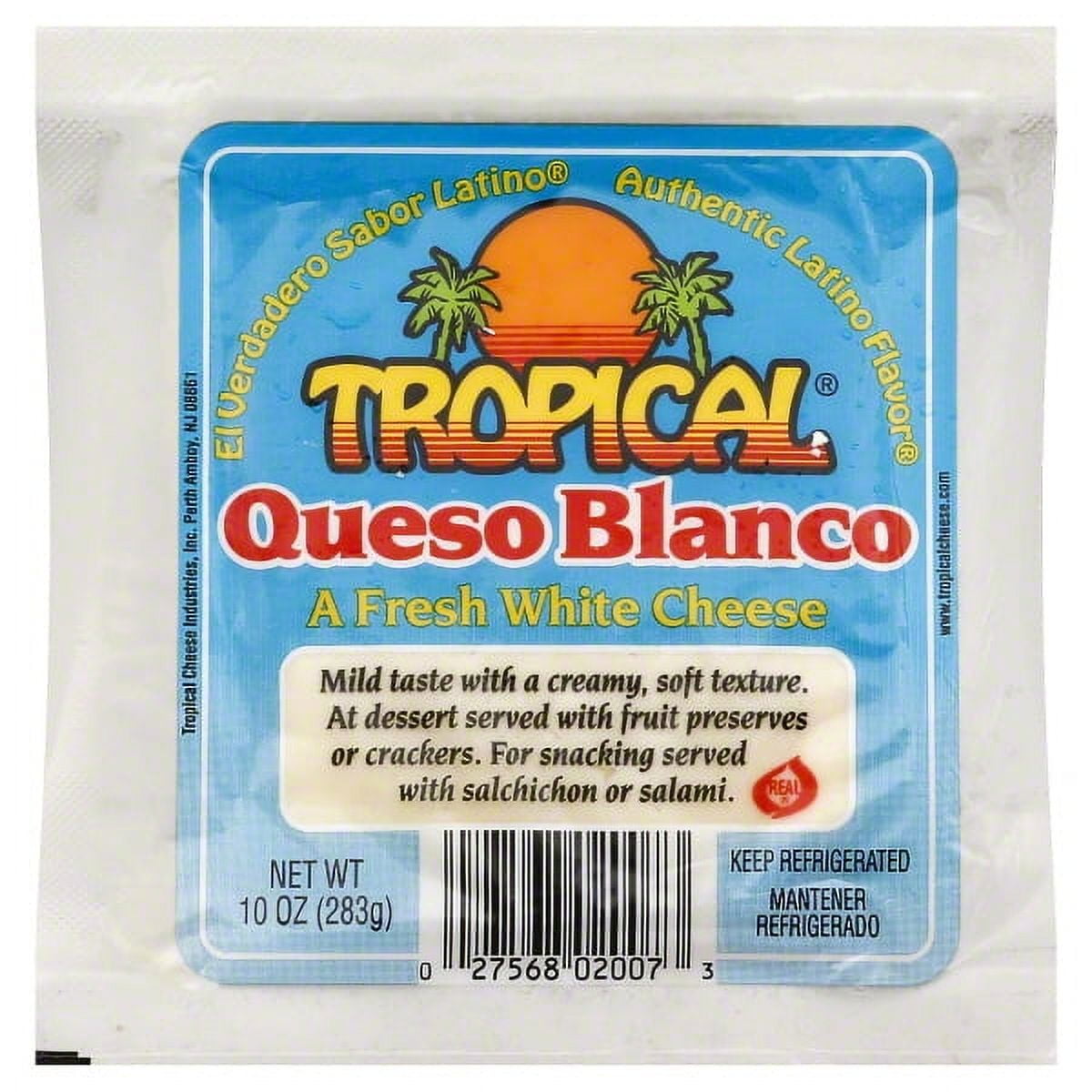 Tropical Queso Blanco 10oz, Fresh White Cheese, Vacuum Packed - Walmart.com
