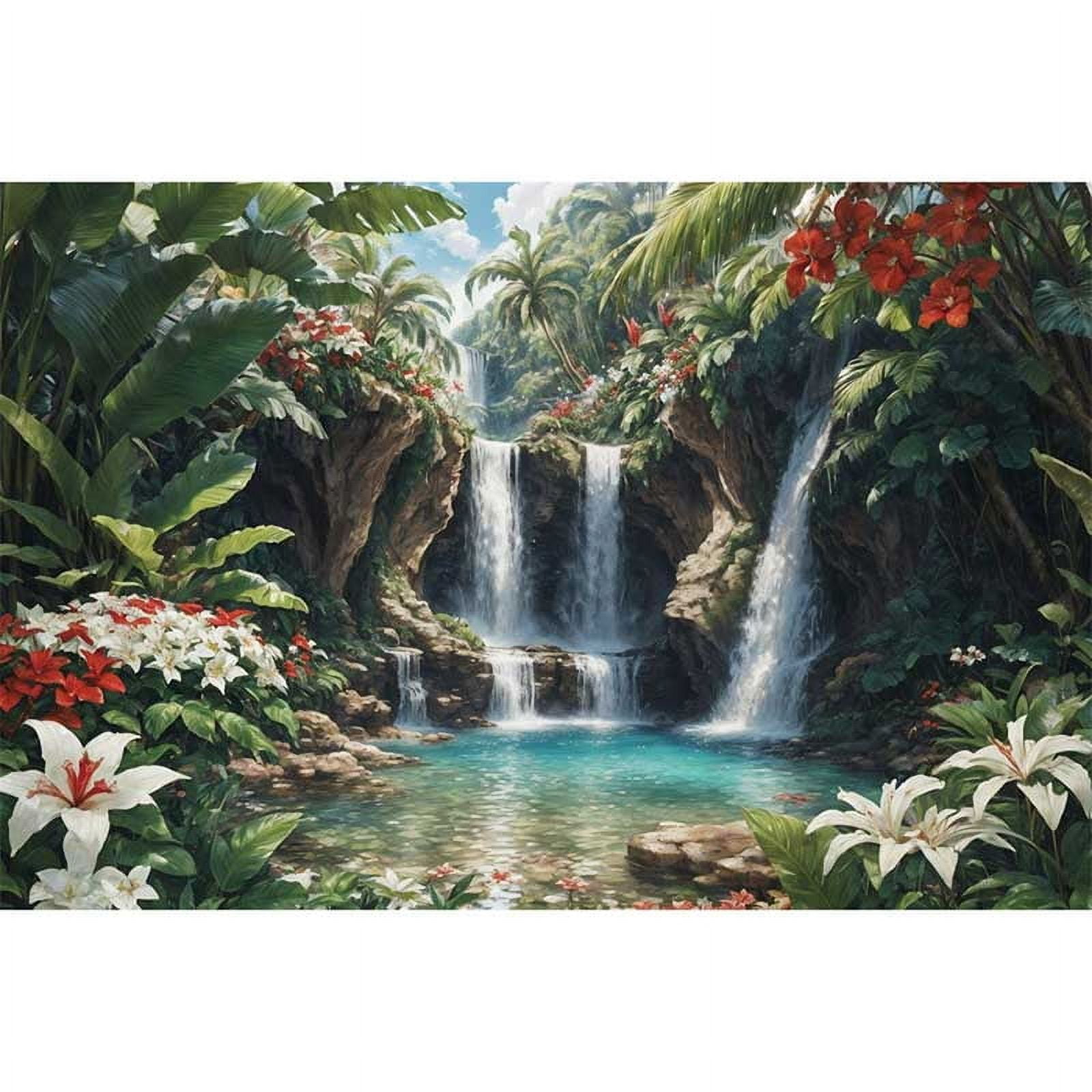 Tropical Rainforest Backdrop Summer Jungle Photo Background Natural Sce ...