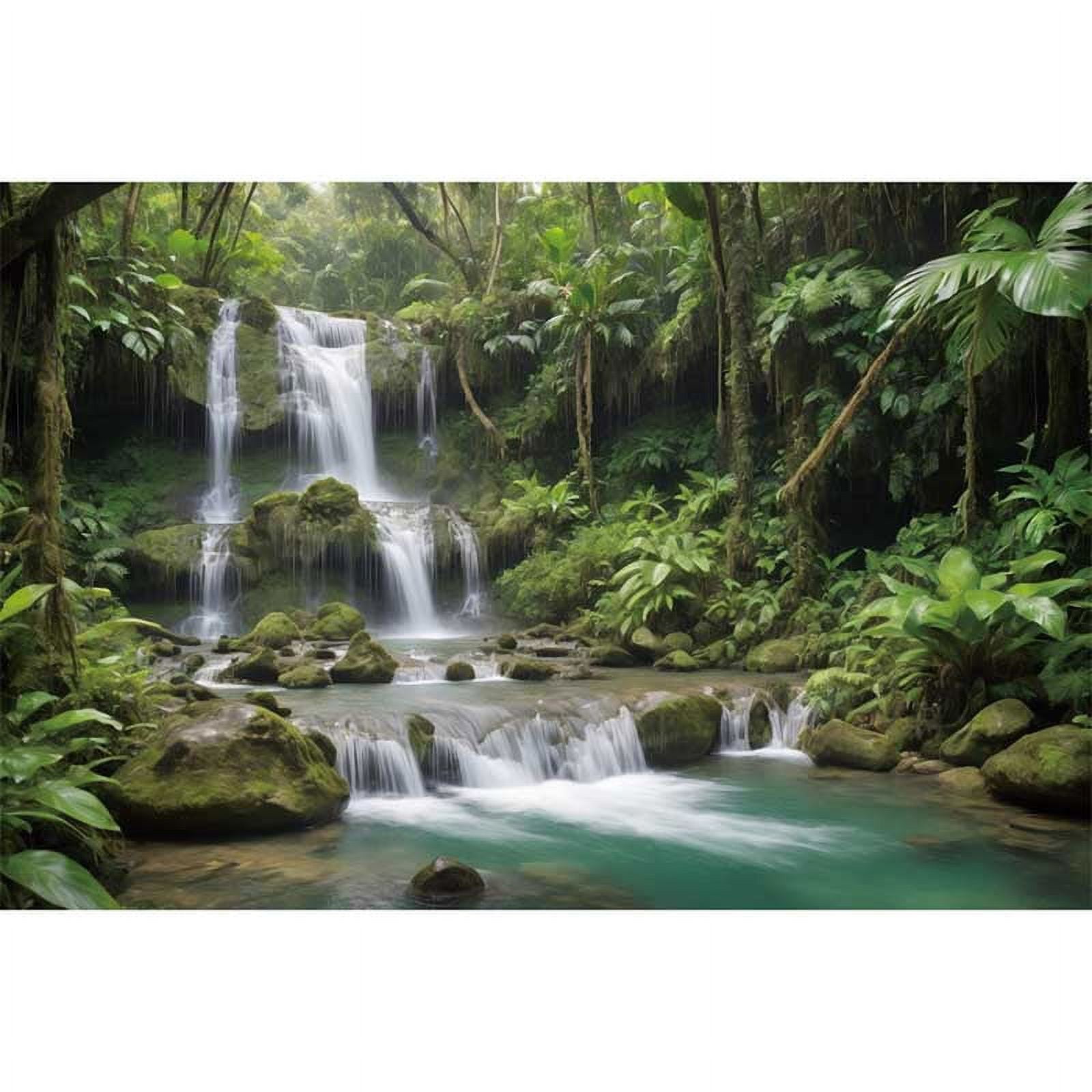 Tropical Rainforest Backdrop Summer Jungle Photo Background Natural Sce ...