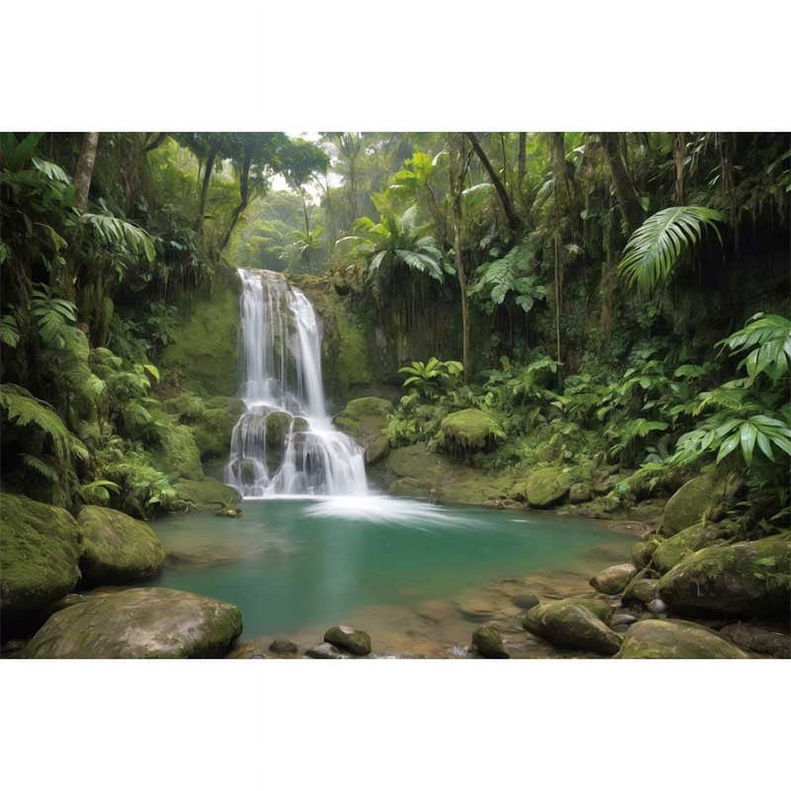 Tropical Rainforest Backdrop Summer Jungle Photo Background Natural Sce ...