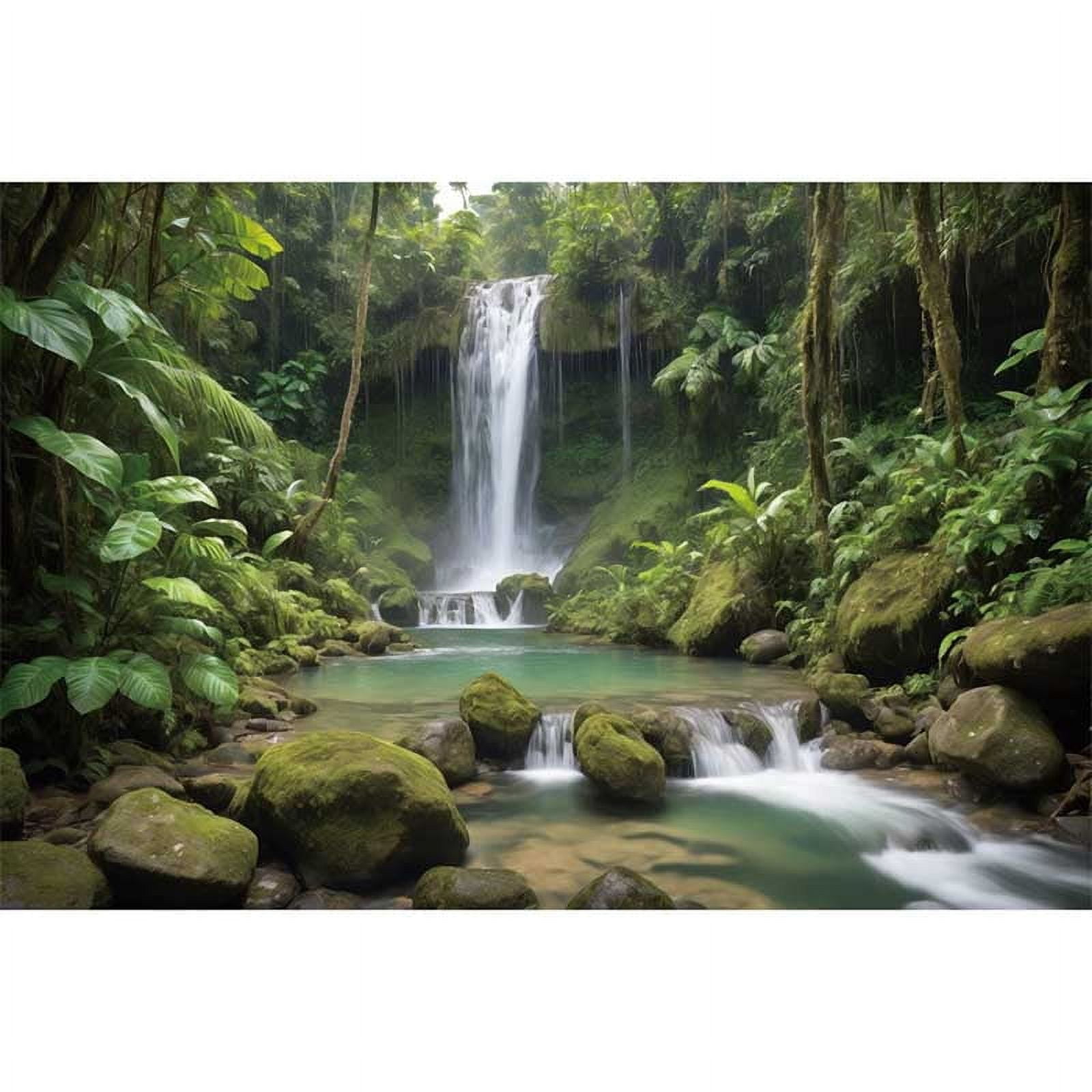 Tropical Rainforest Backdrop Summer Jungle Photo Background Natural Sce ...