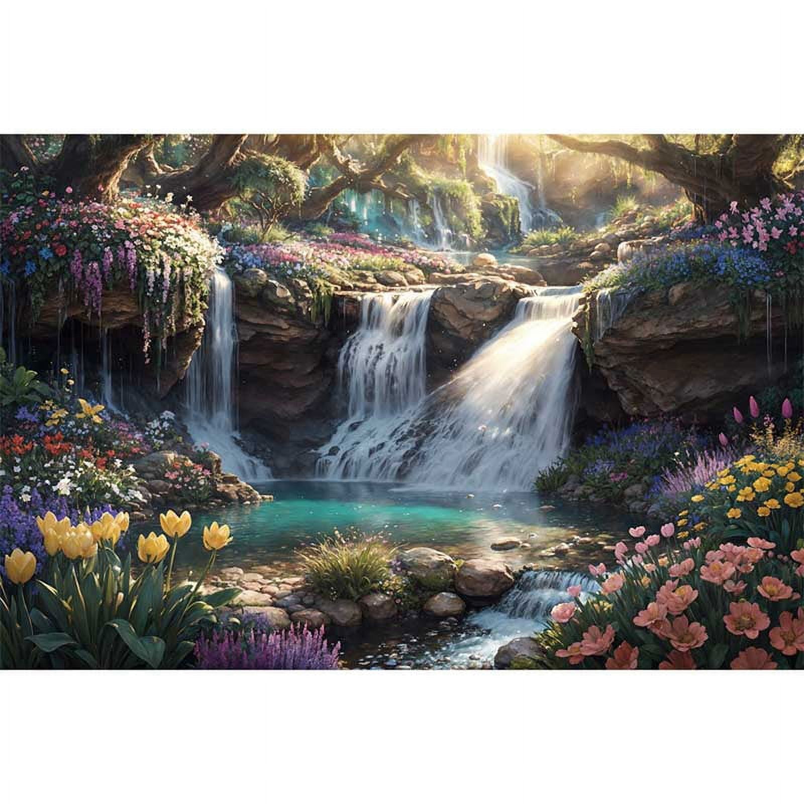 Tropical Rainforest Backdrop Summer Jungle Photo Background Natural Sce ...