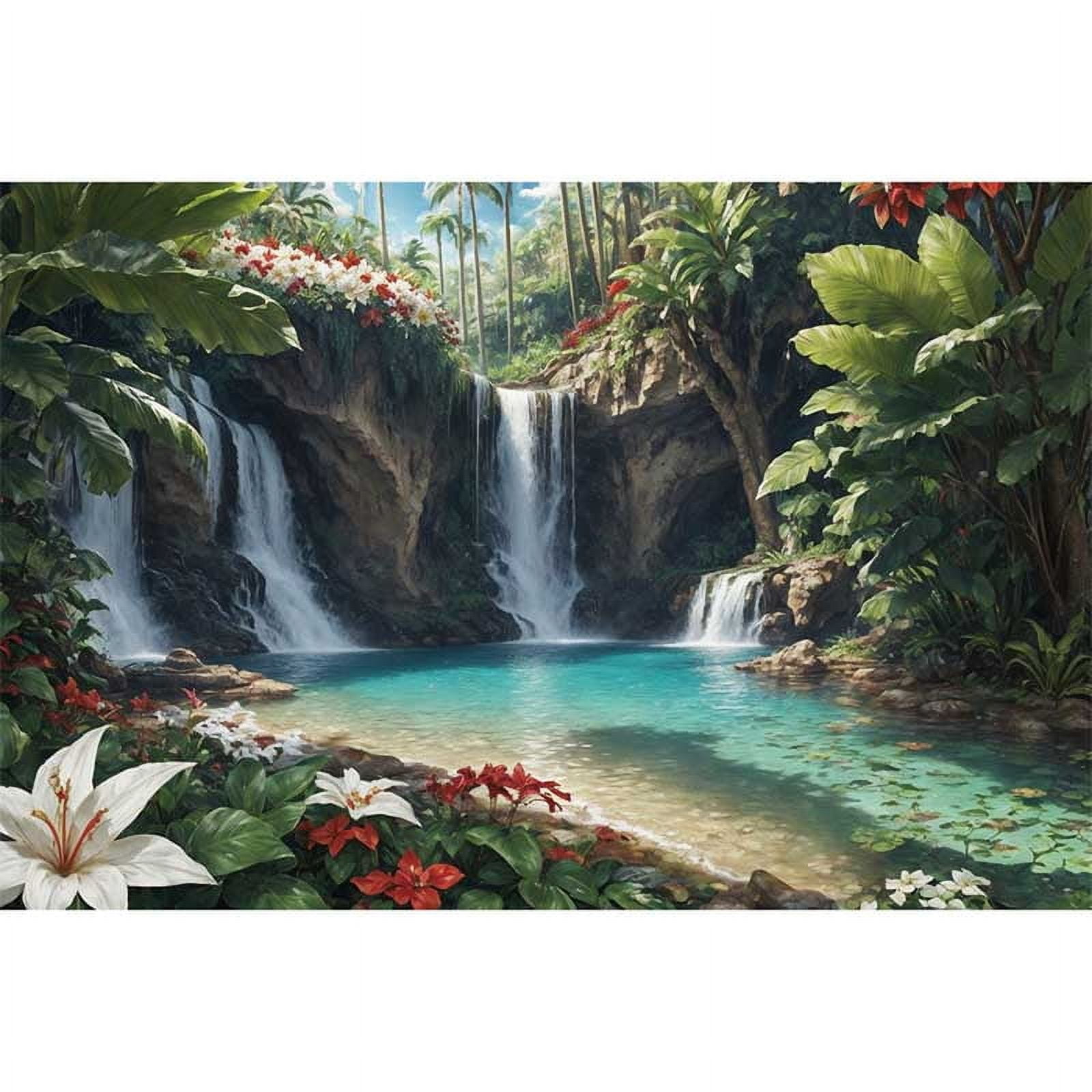 Tropical Rainforest Backdrop Summer Jungle Photo Background Natural Sce ...