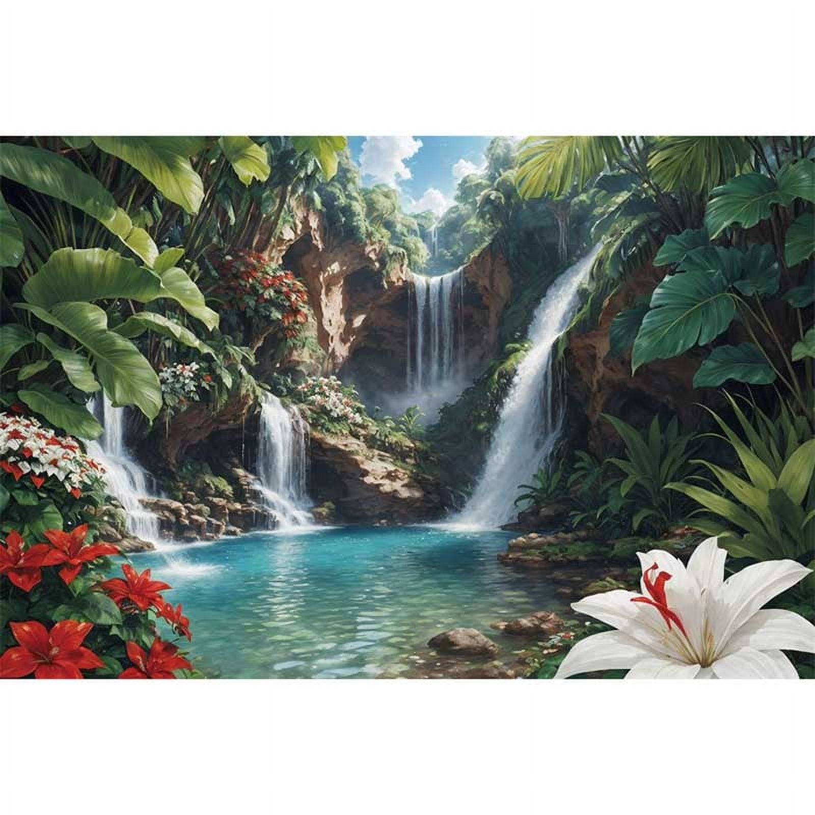 Tropical Rainforest Backdrop Summer Jungle Photo Background Natural Sce ...