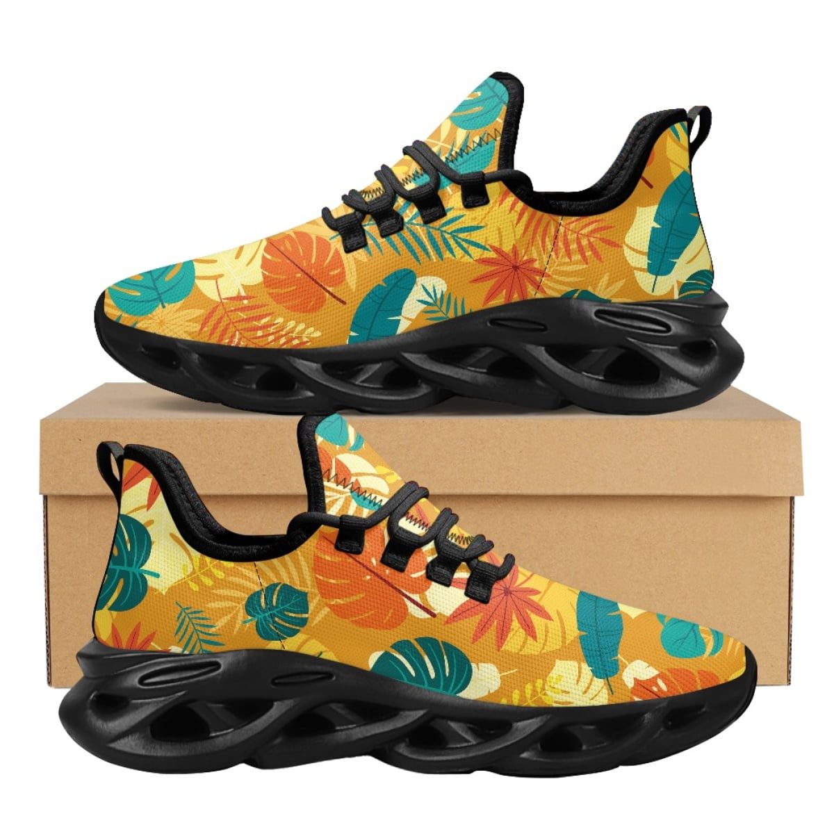 Tropical Rainforest Banana Leaf a Ladies Outdoor Thin Line Walking ...