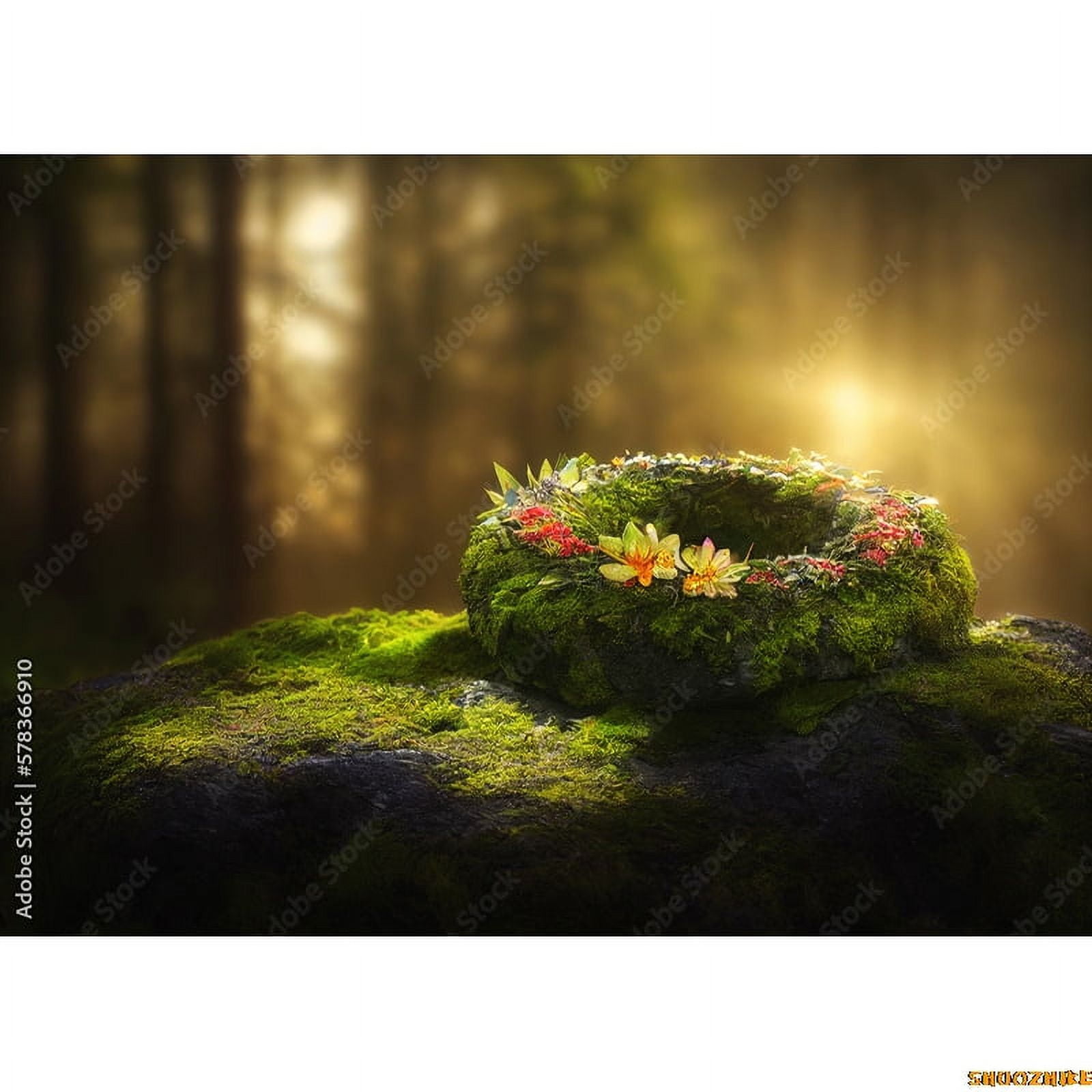 Tropical Rainforest Coniferous Forest Moss Fall Tree Photography Backdrops Prop Jungle Nature ...