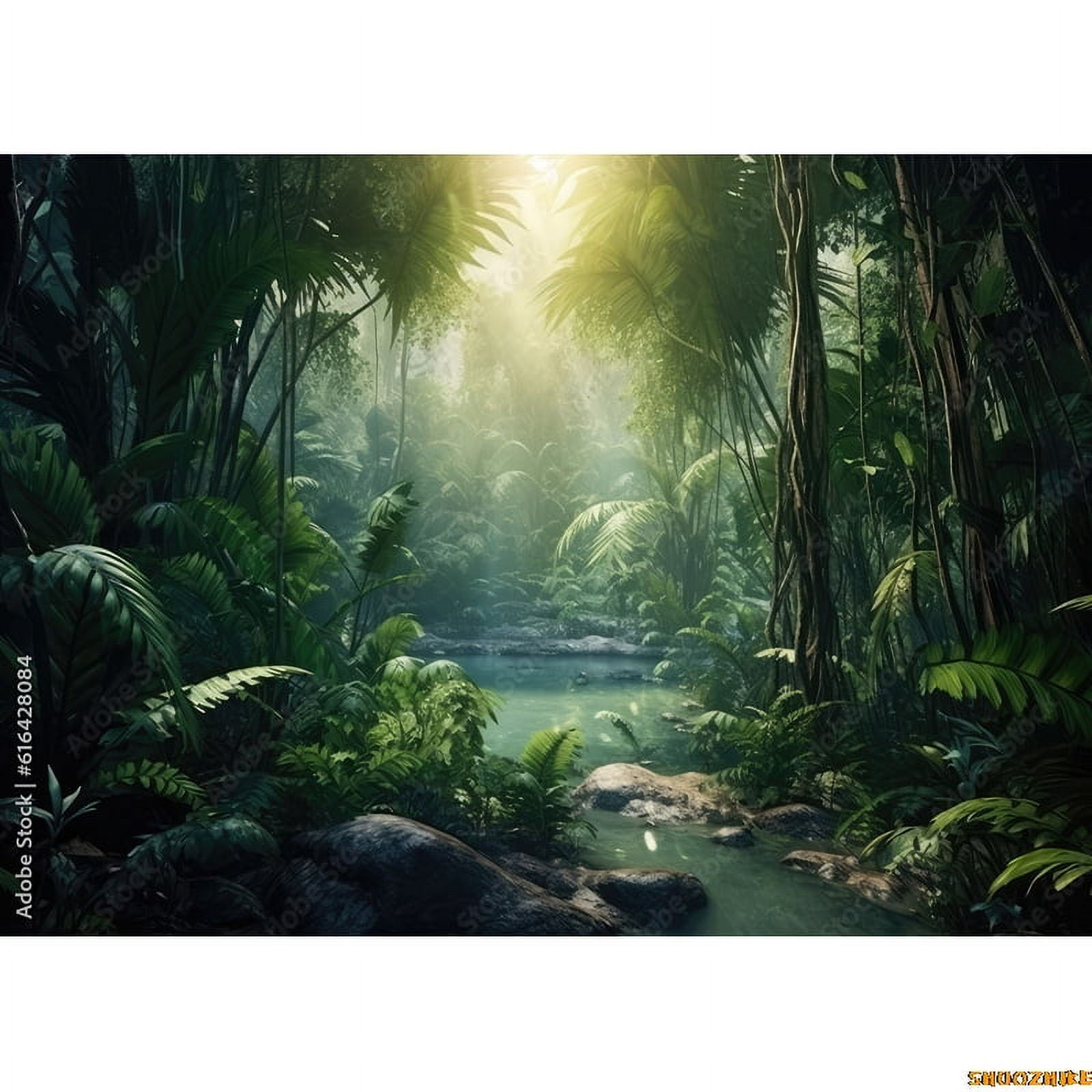 Tropical Rainforest Coniferous Forest Moss Fall Tree Photography ...