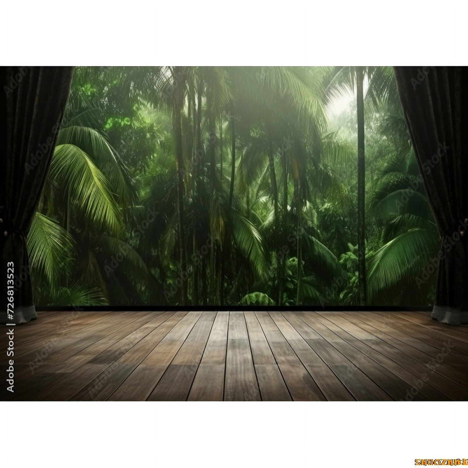 Tropical Rainforest Coniferous Forest Moss Fall Tree Photography ...