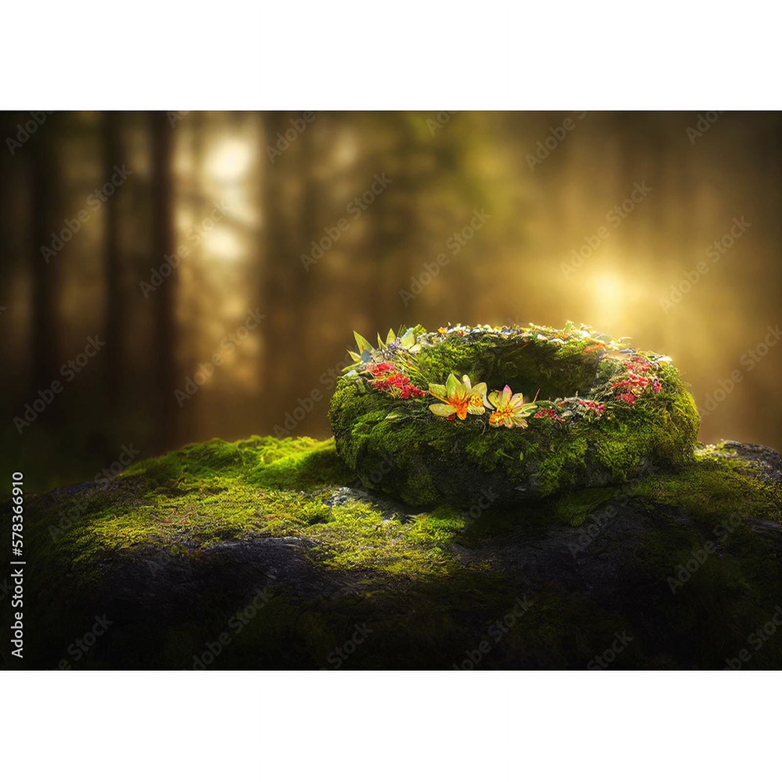 Tropical Rainforest Coniferous Forest Moss Fallen Tree Photography ...