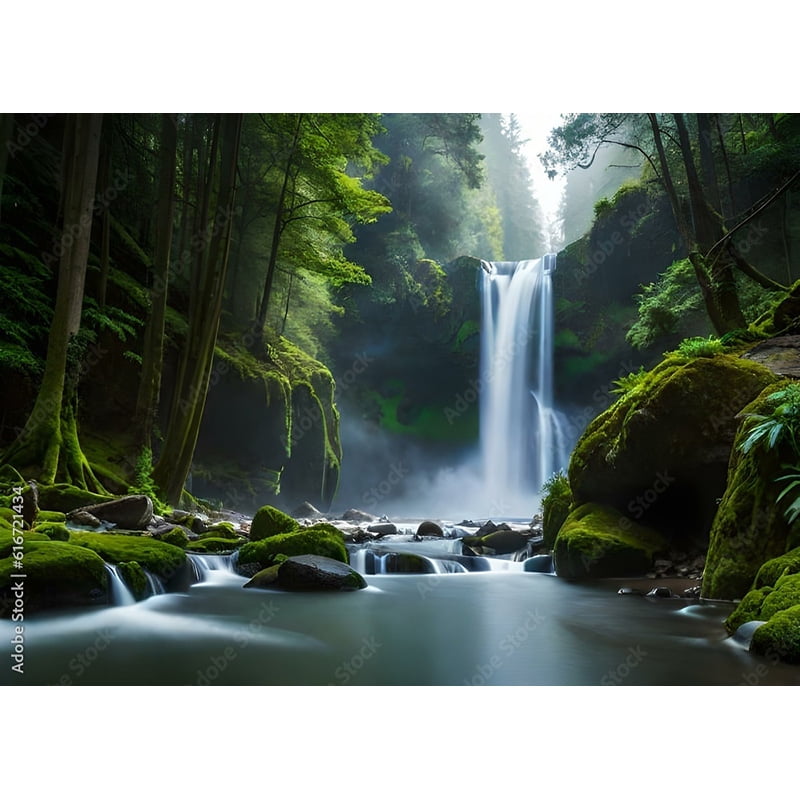 Tropical Rainforest Coniferous Forest Moss Fallen Tree Photography ...
