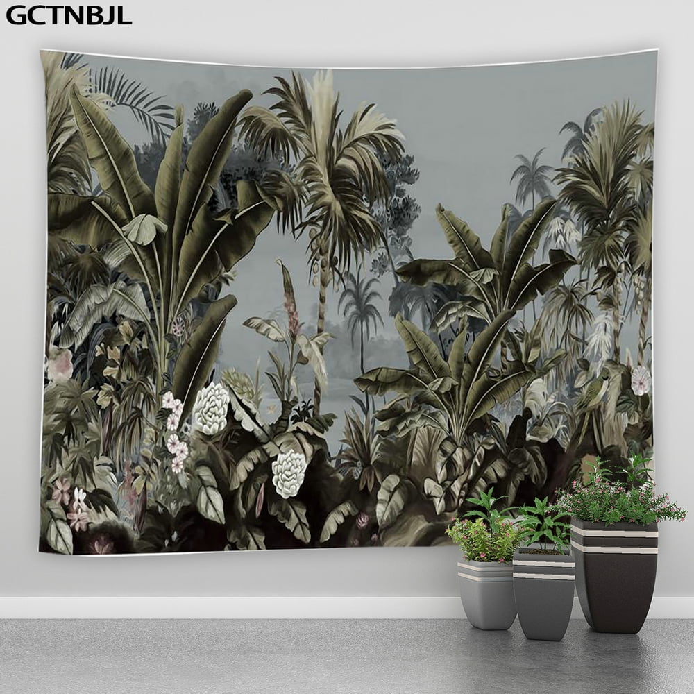 Tropical Rainforest Tapestry Wall Hanging Family Bedroom Decor ...