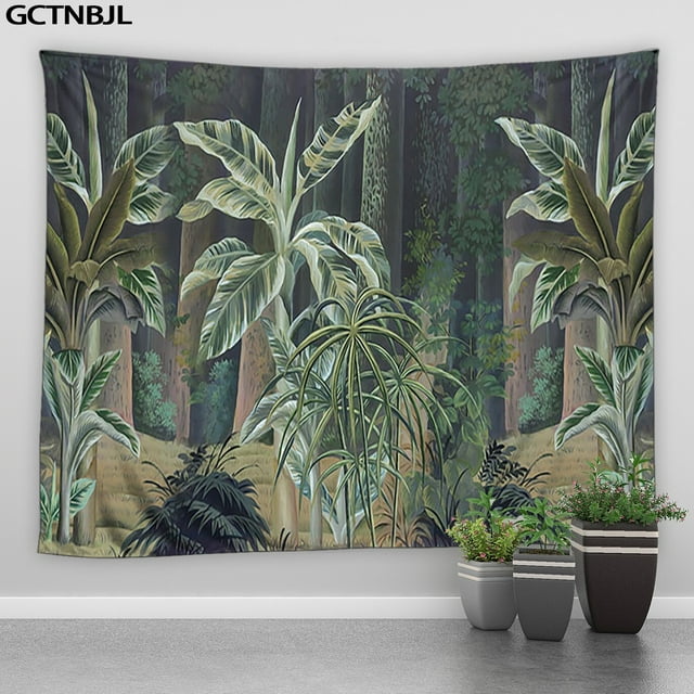 Tropical Rainforest Tapestry Wall Hanging Family Bedroom Decor ...