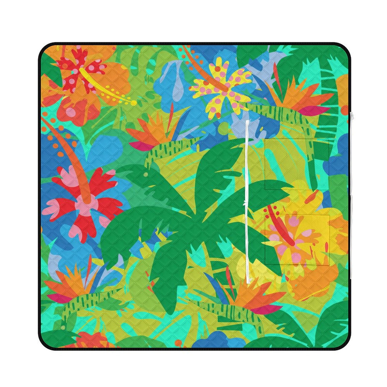 Tropical, Rainforest Waterproof Beach Mat Folding Mattress Portable ...