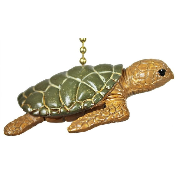 Tropical Reef Ocean Sea Turtle Tiki Ceiling Fan or Light Pull - Walmart.com