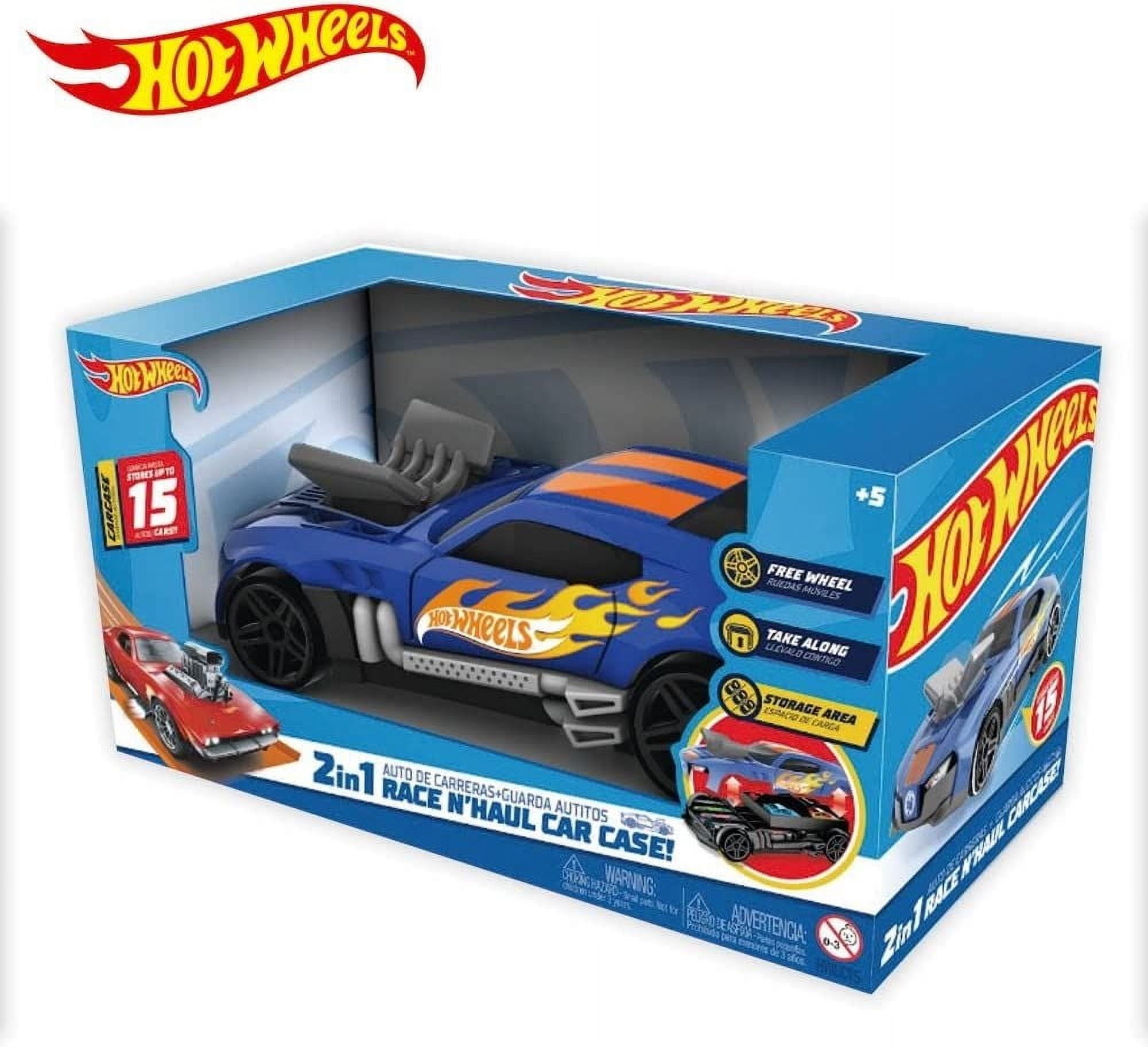 Hot Wheels Car Storage 2in1 Race N' Haul free wheel Car Storage ...