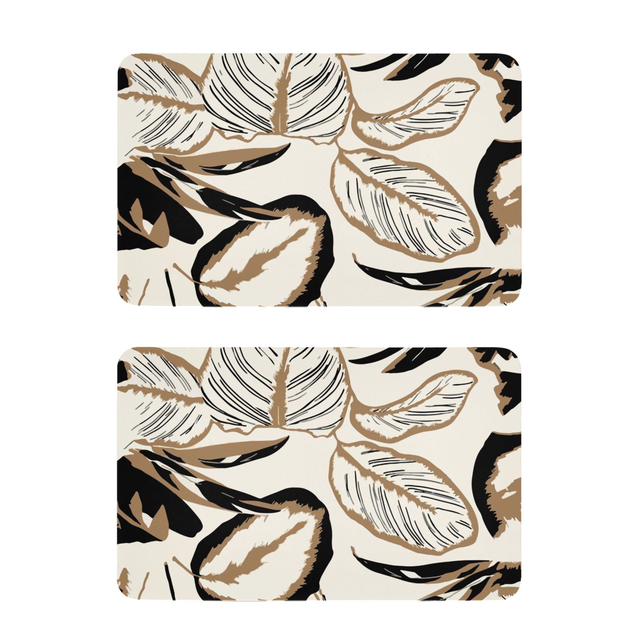 Tropical Retro Leaves Fridge Magnetic Sticker Refrigerator Magnets ...