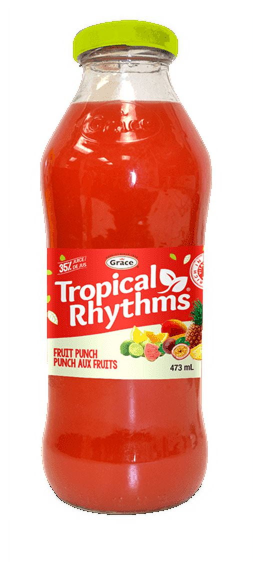 Tropical Rhythms Fruit Punch Drink, 16 fl oz Bottle - Walmart.com