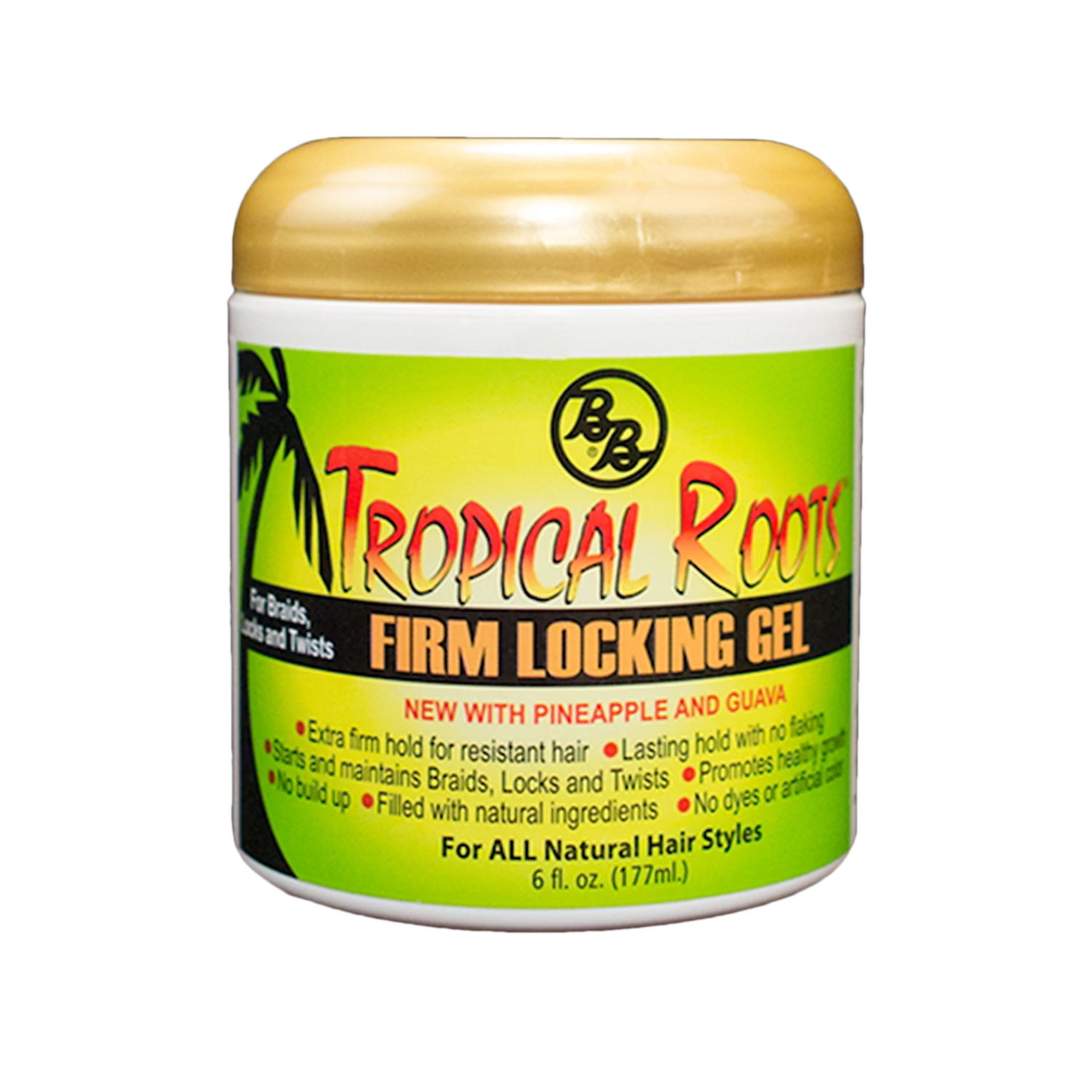 Bronner Brothers Tropical Roots Firm Locking Gel, 6 Oz.,Pack of 2 ...