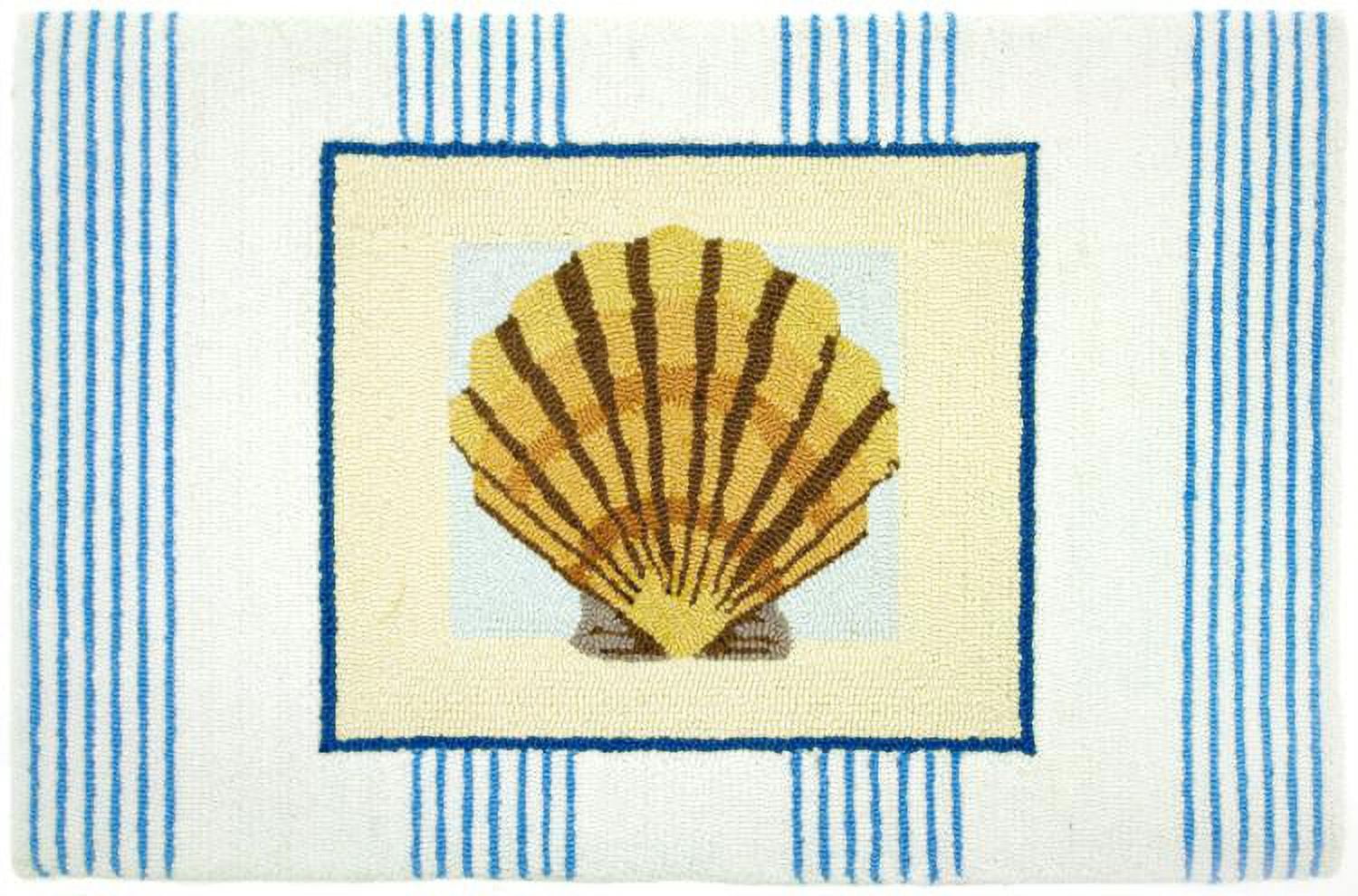 Tropical Scallop Clam Seashell Floor Mat Area Rug - Walmart.com