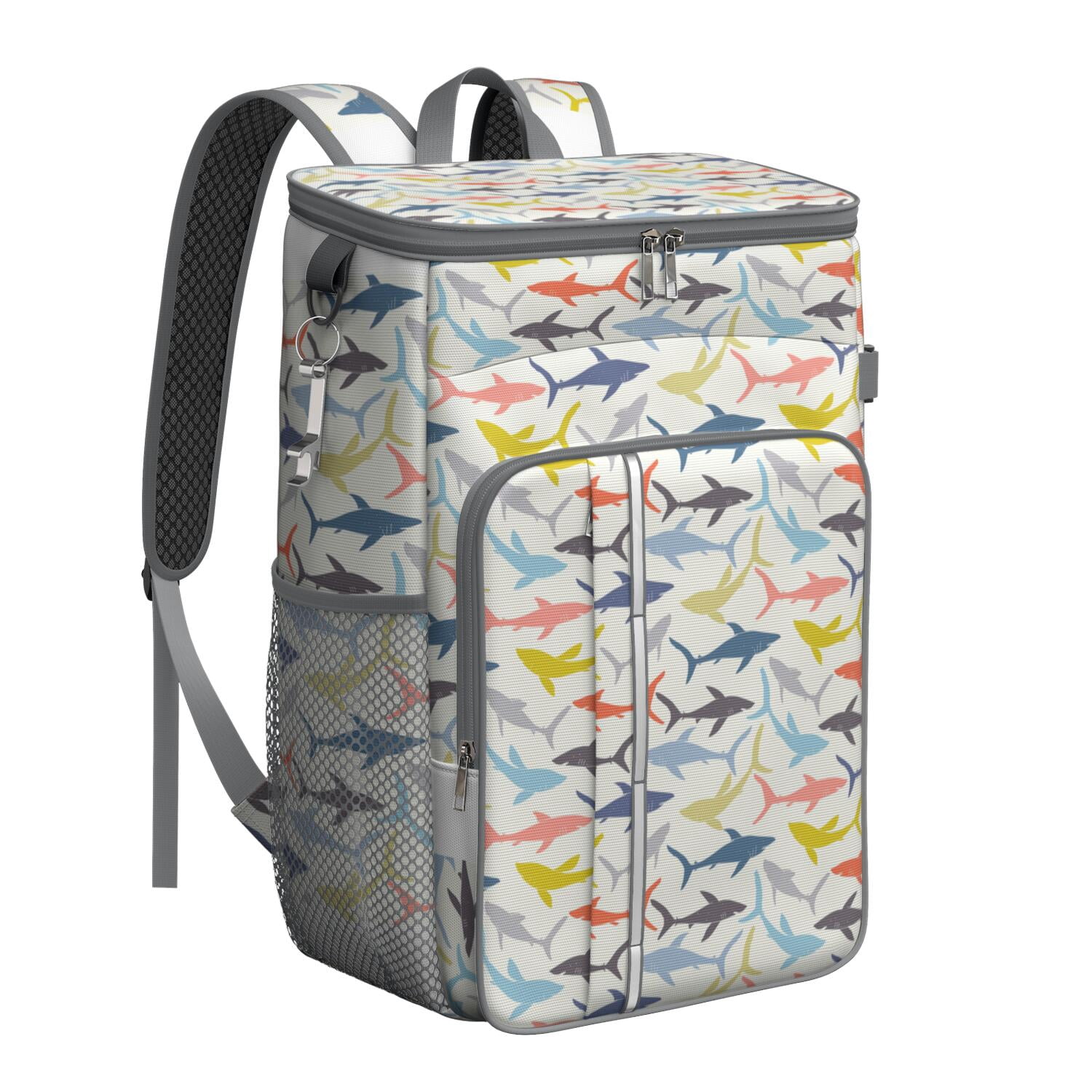 Tropical Sea Cooler Backpack - Blue Insulated Backpack Cooler with ...