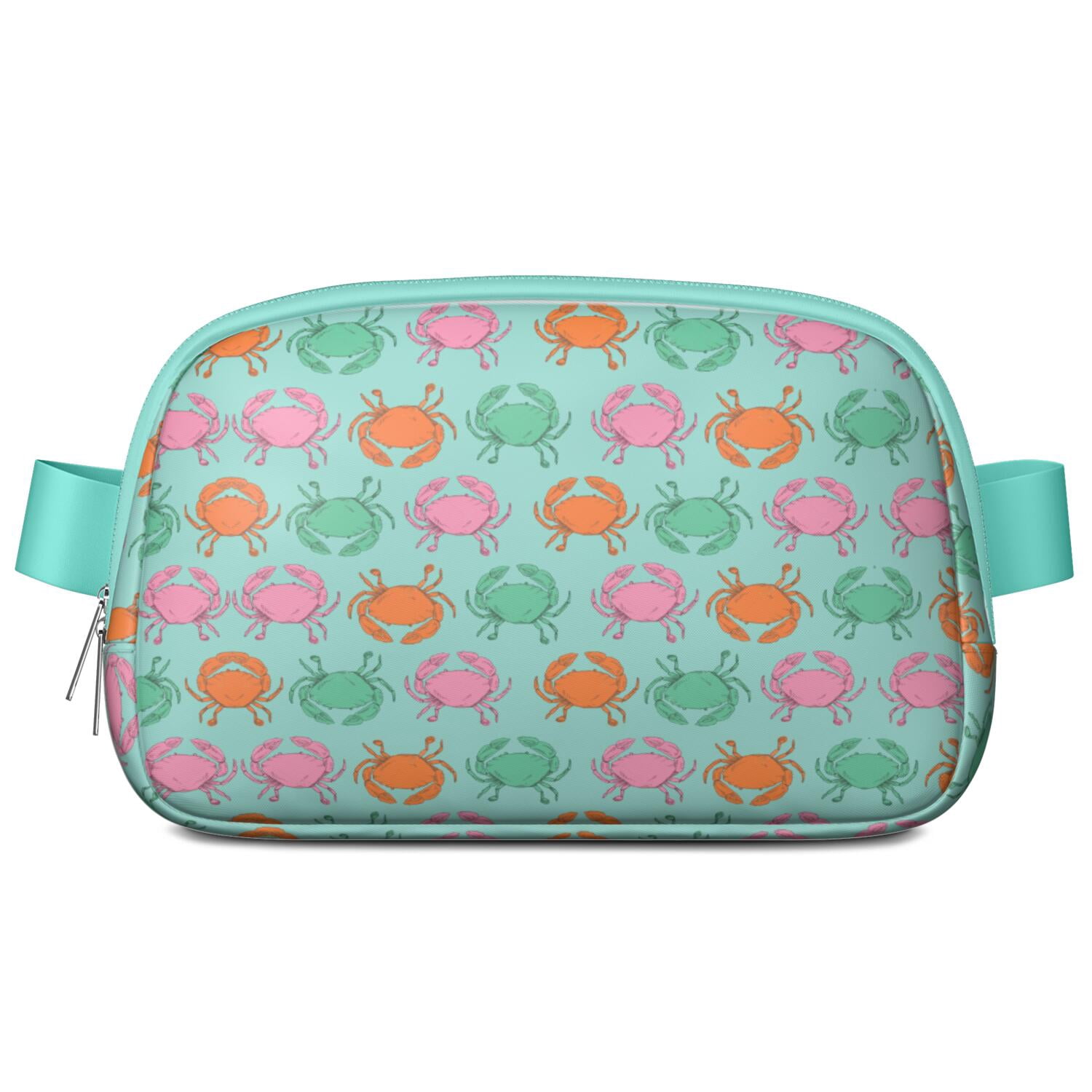 Tropical Sea Life Fanny Pack – Cute Crab & Starfish Waist Bag with ...